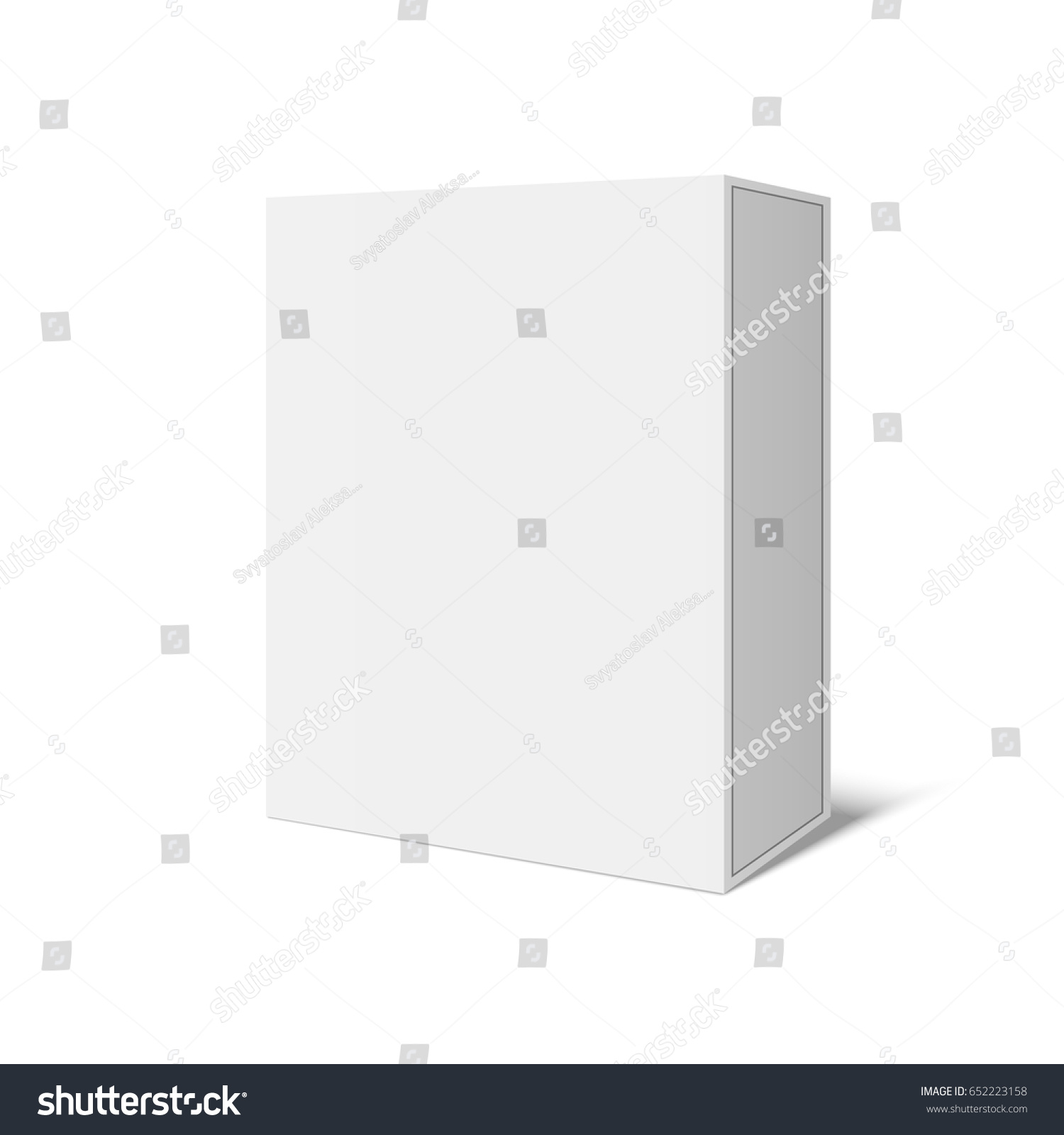 Vector Box Mockup Your Design Stock Vector (Royalty Free) 652223158 ...