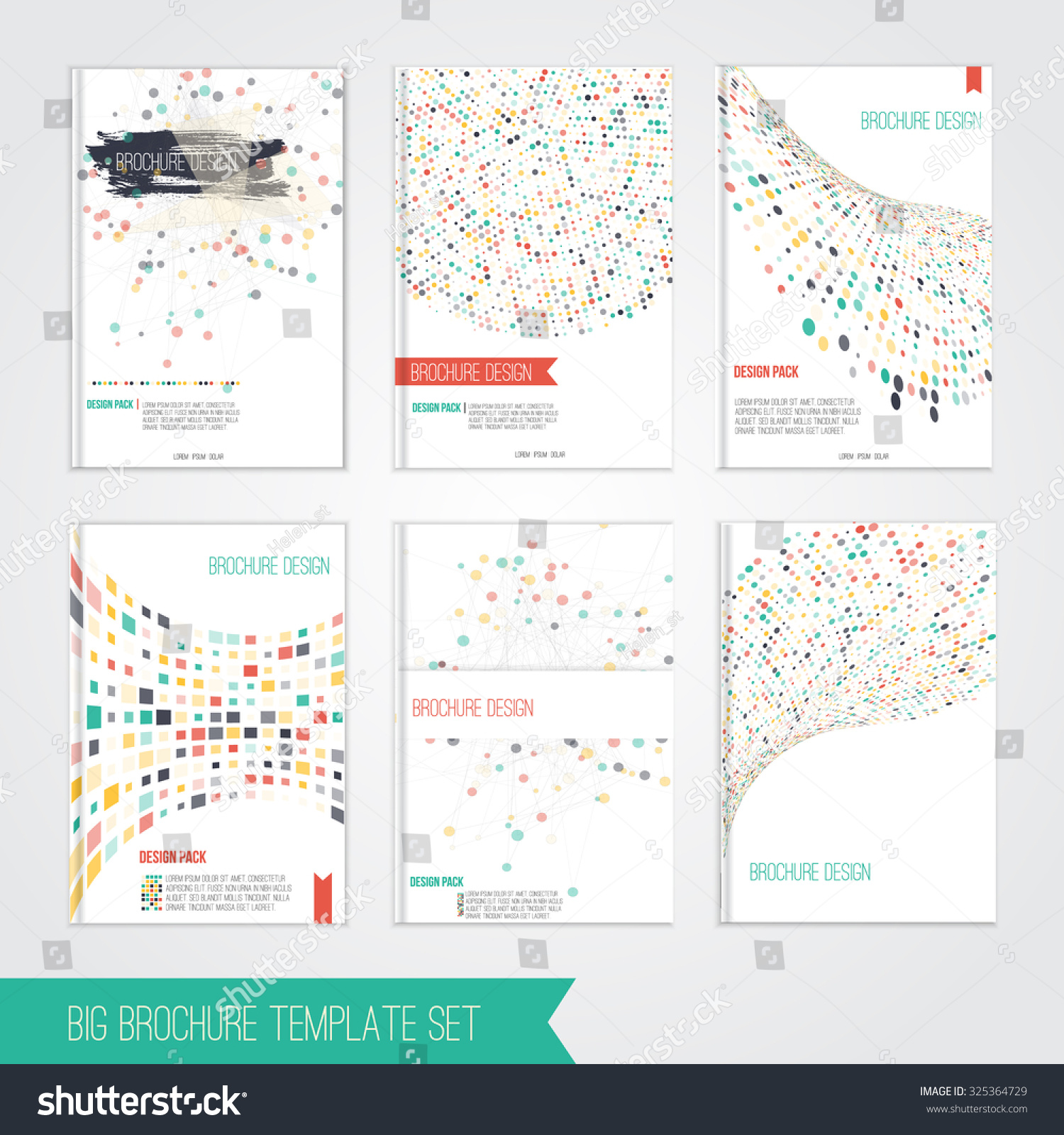Vector Brochure Cover Design Templates Abstract Stock Vector (Royalty ...