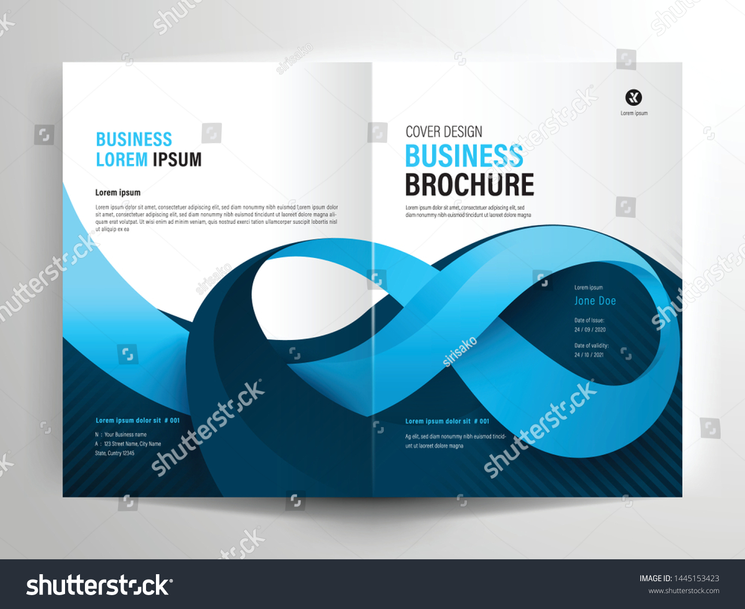 벡터 브로셔 레이아웃 플라이어 디자인 템플릿 스톡 벡터로열티 프리 1445153423