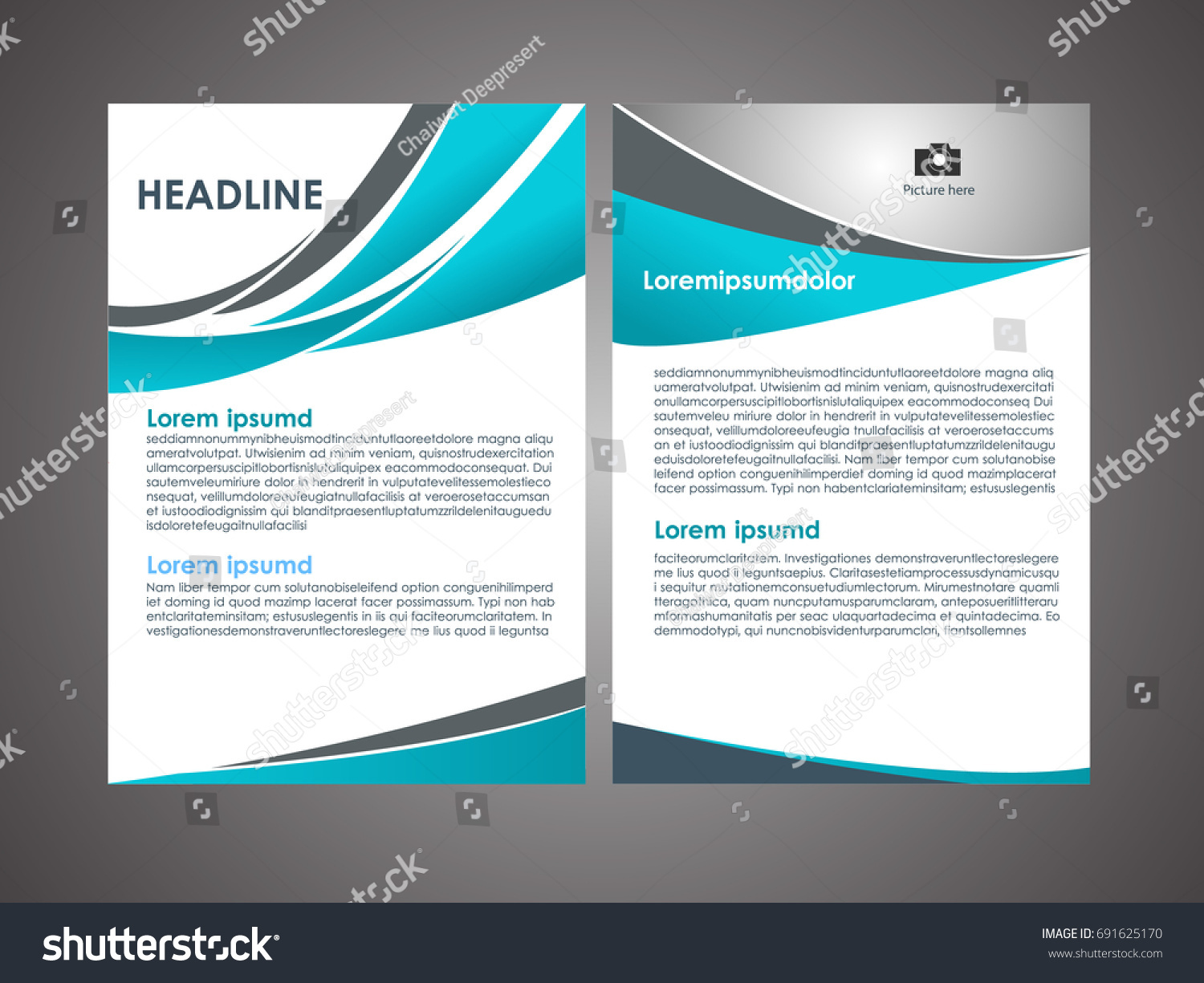 Vector Brochure Modern Design Layout Template: vector de stock (libre ...