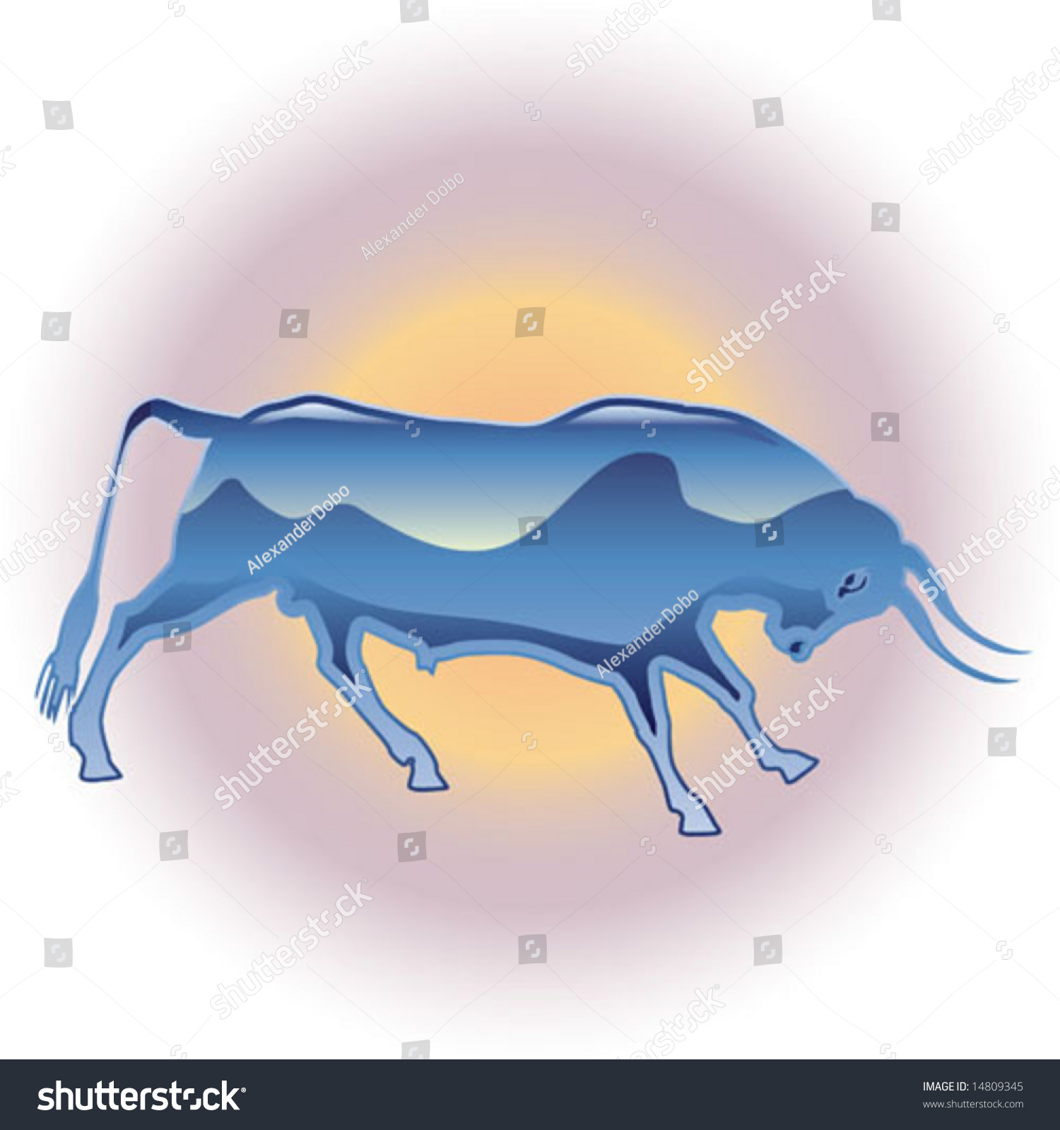 Vector Bull Stock Vector (Royalty Free) 14809345 | Shutterstock