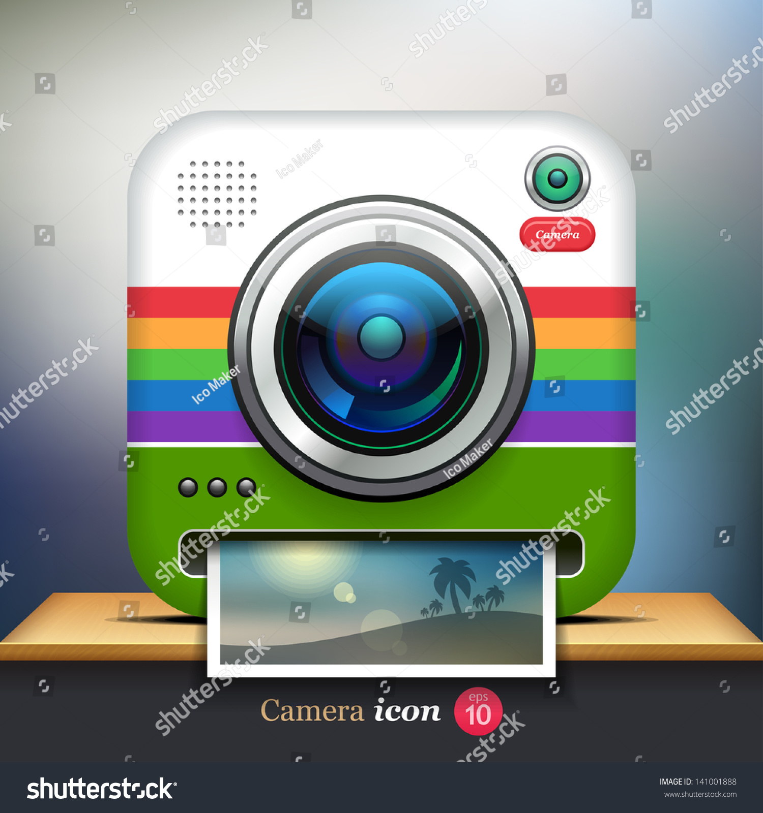 Vector Camera Icon Web Mobile Applications Stock Vector (Royalty Free ...