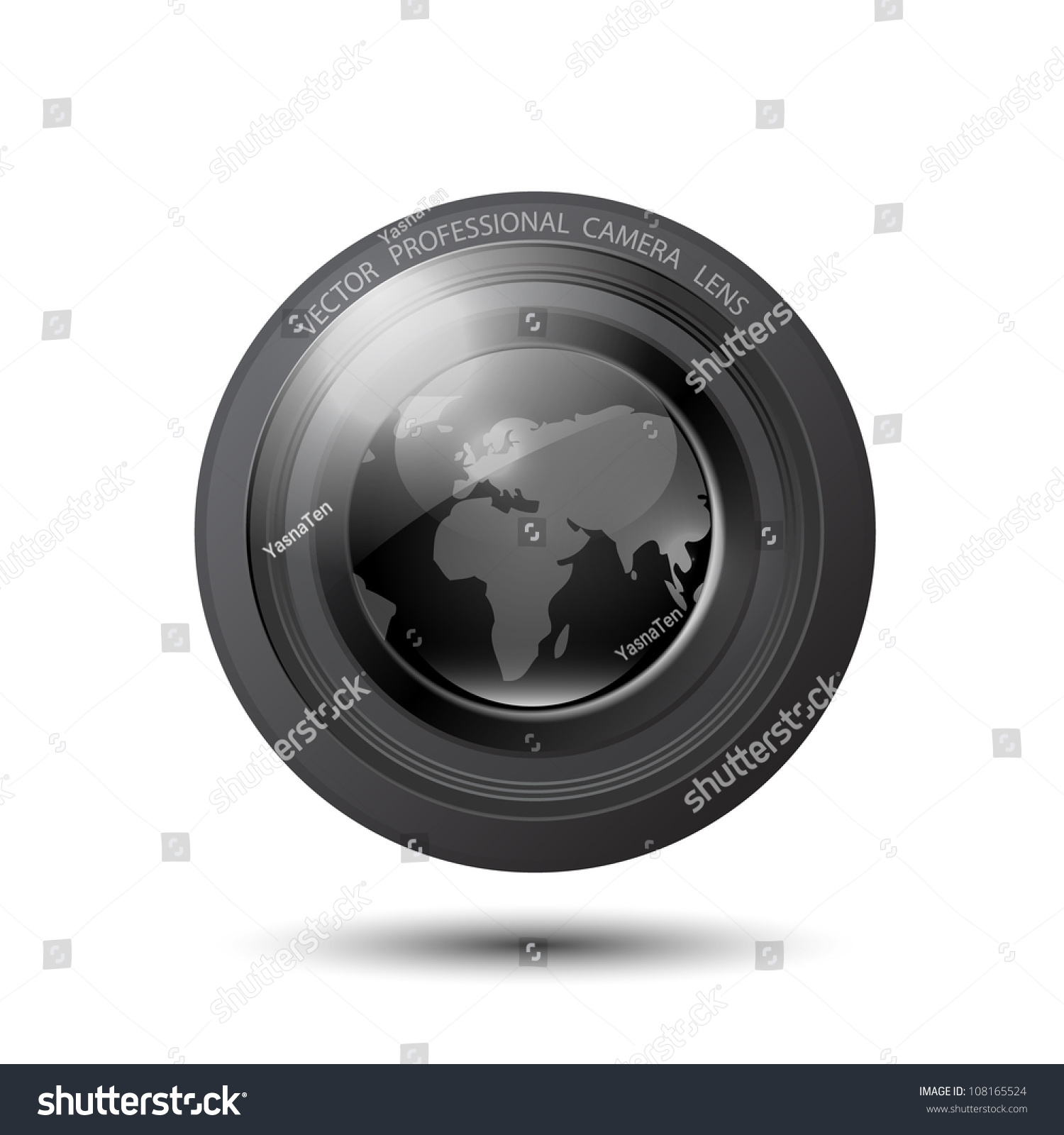 Vector Camera Lens Earth Map Outlines: เวกเตอร์สต็อก (ปลอดค่าลิขสิทธิ์ ...