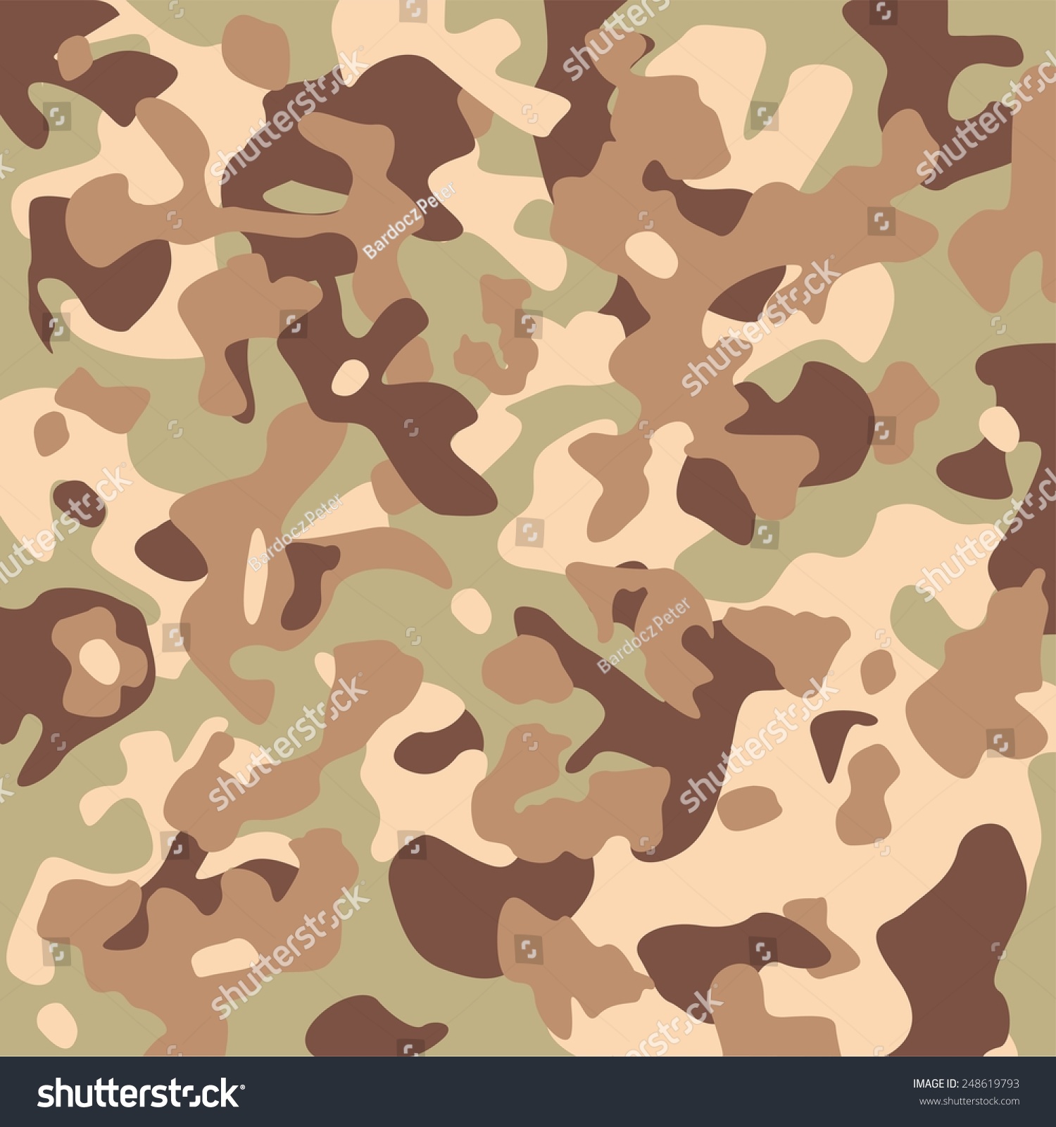 Vector Camouflage Pattern Desert: vector de stock (libre de regalías ...