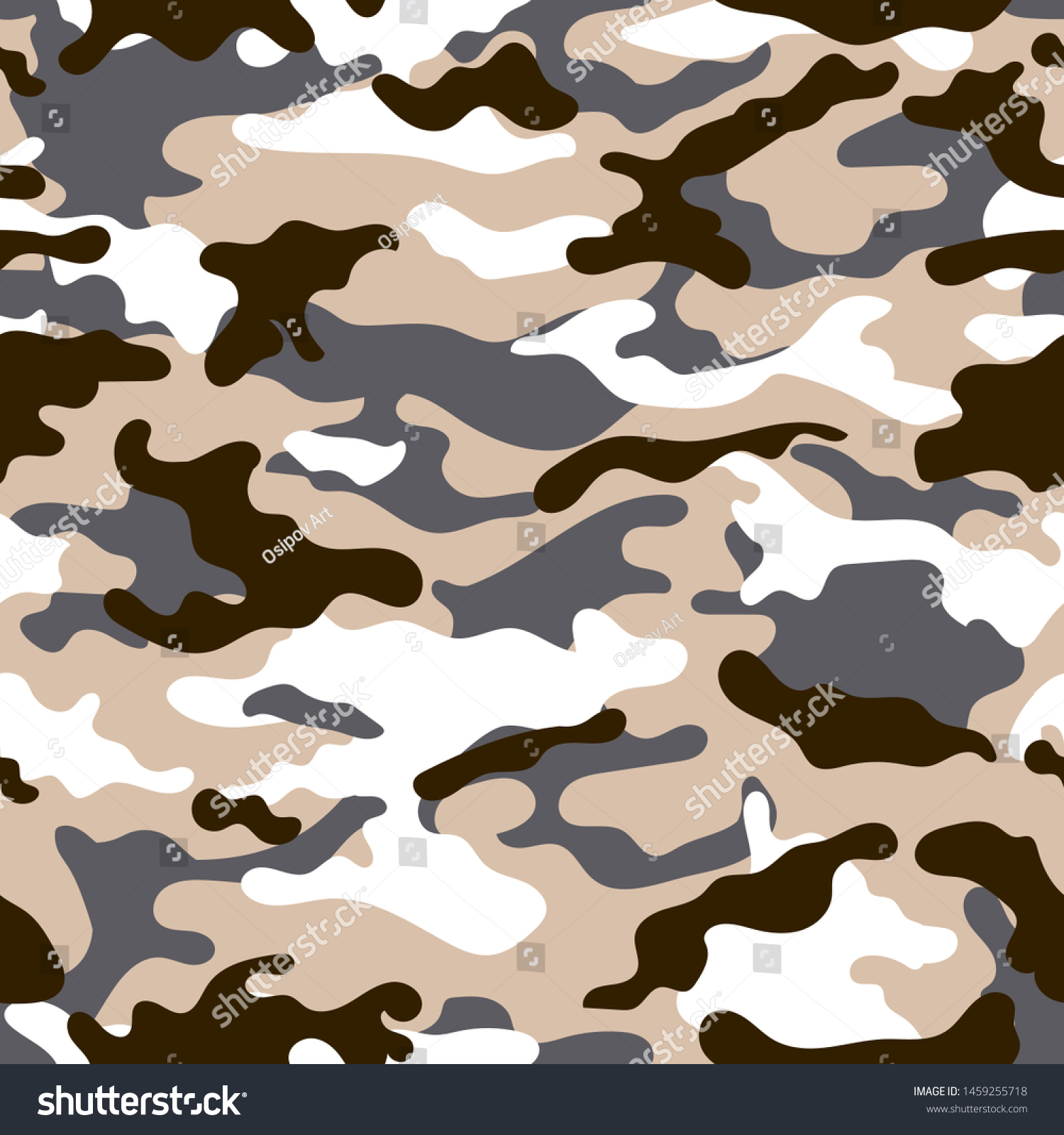 Vector Camouflage Pattern Army Creative Camouflage Stock Vector ...