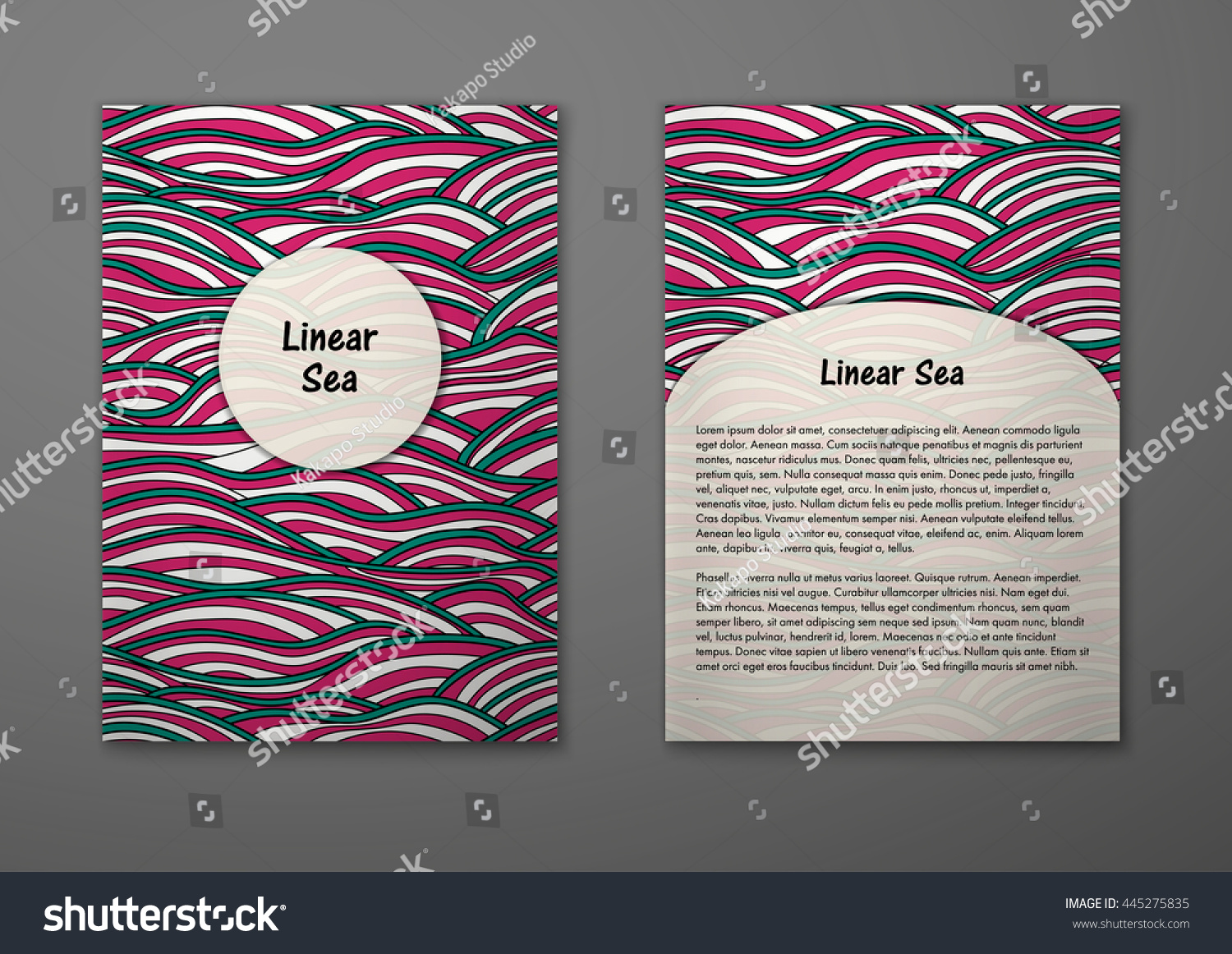 Vector Cards Pattern Abstract Waves Texture Stock Vector (Royalty Free ...
