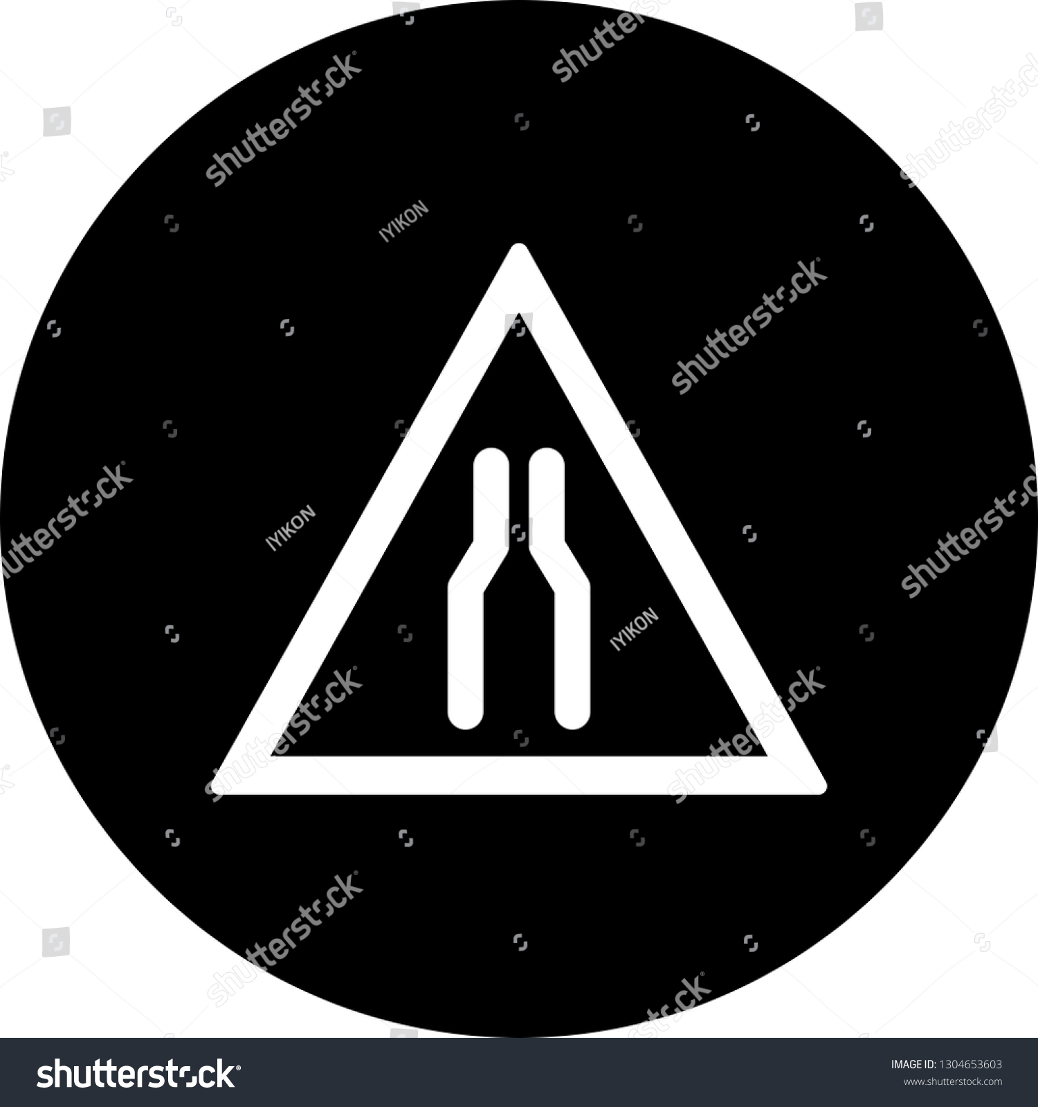 Vector Carriageway Narrow Icon Stock Vector (Royalty Free) 1304653603 ...