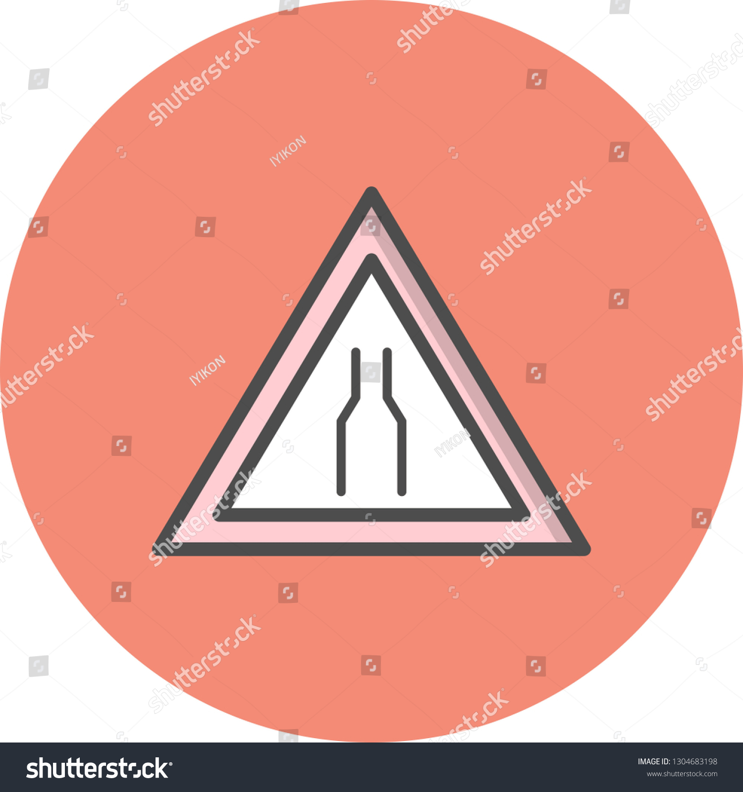 Vector Carriageway Narrow Icon Stock Vector (Royalty Free) 1304683198 ...