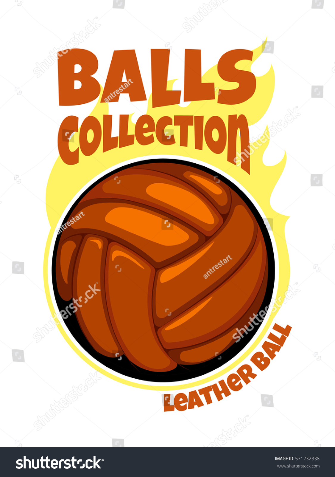 Vector Cartoon Balls Collection Stock Vector (Royalty Free) 571232338