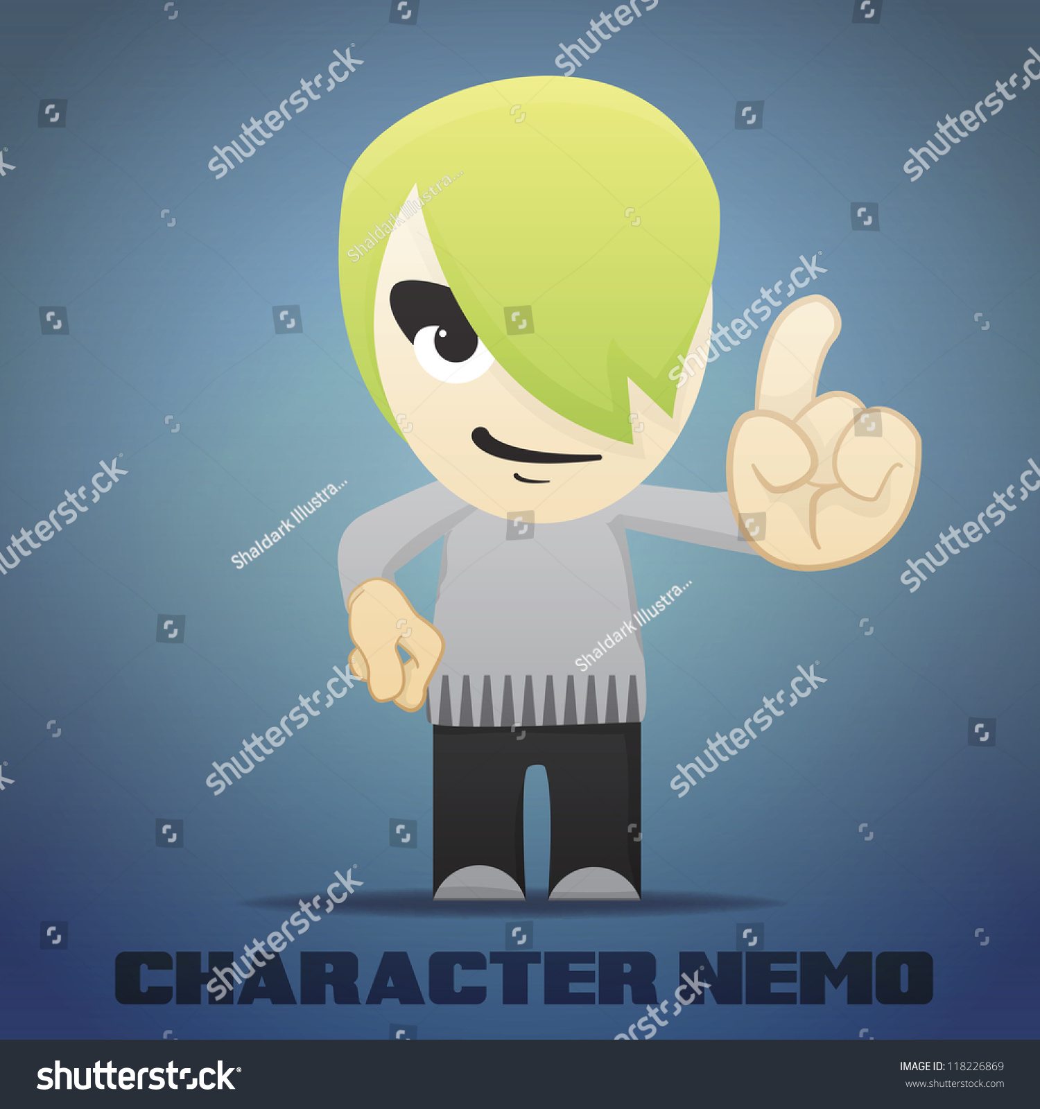 Vector Cartoon Character Nemo Stock Vector (Royalty Free) 118226869