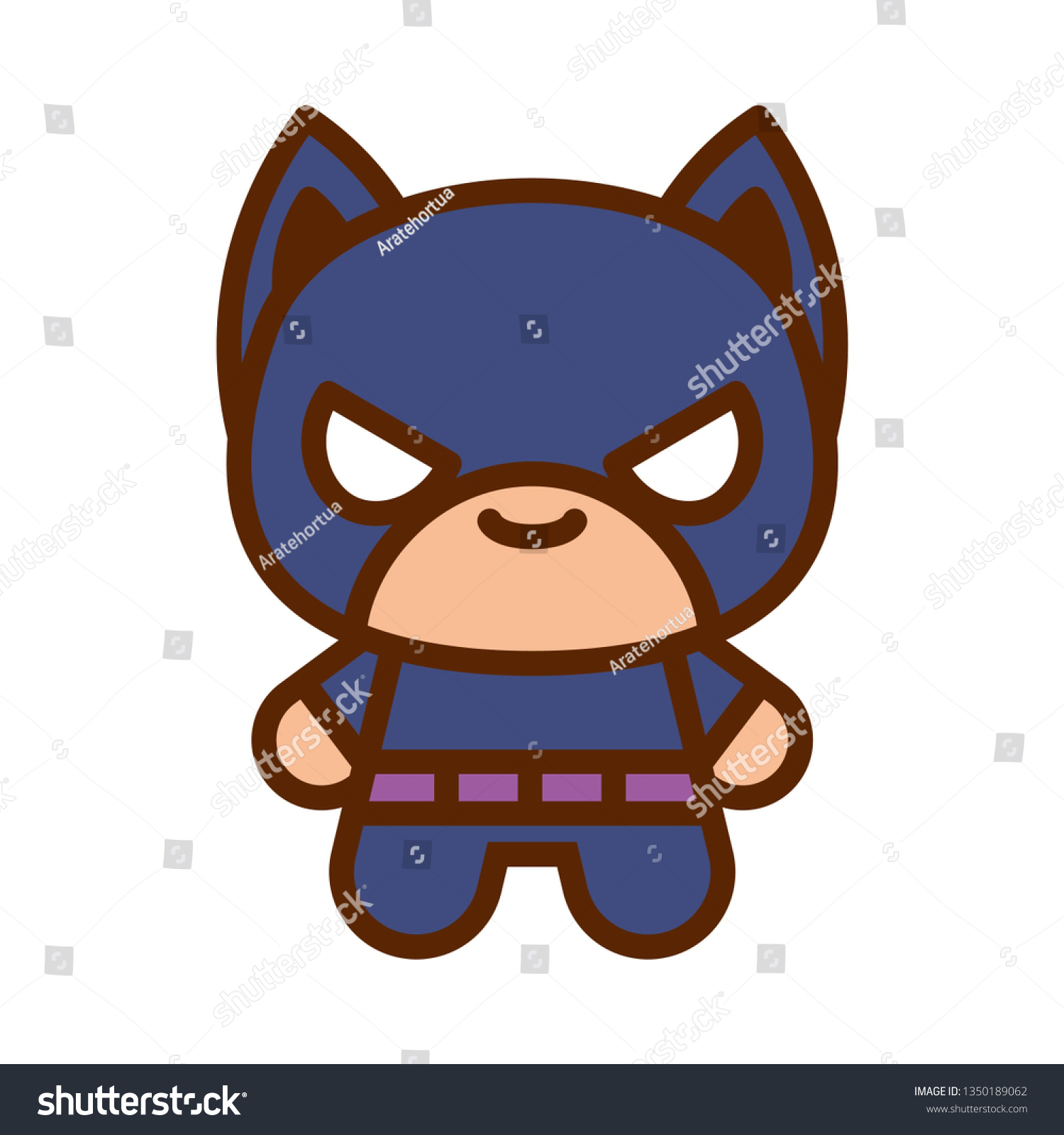 Vector Cartoon Cute Comic Character Isolated Stock Vector (Royalty Free ...