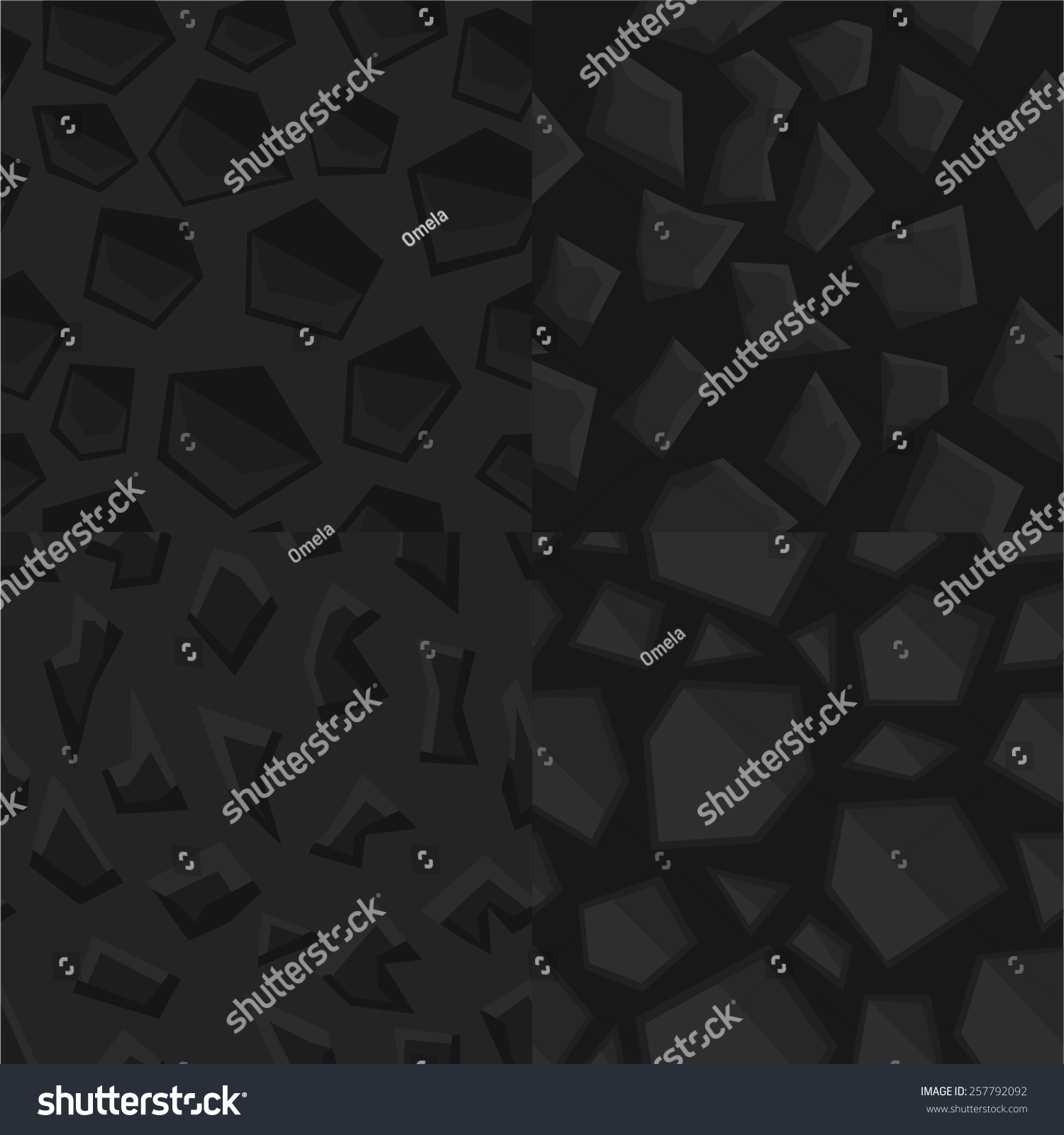 Vector Cartoon Ground Seamless Texture Collection Stock Vector (Royalty ...