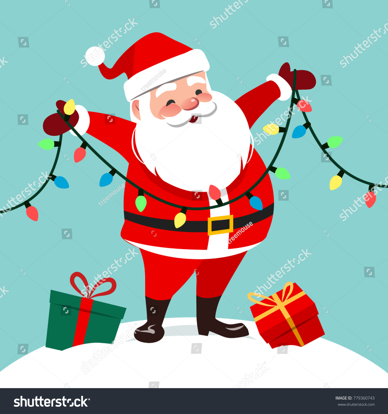 Vector Cartoon Illustration Cute Smiling Santa 库存矢量图(免版税)779360743 ... Vector Cartoon Illustration Cute Smiling Santa 库存矢量图(免版税)779360743 ...