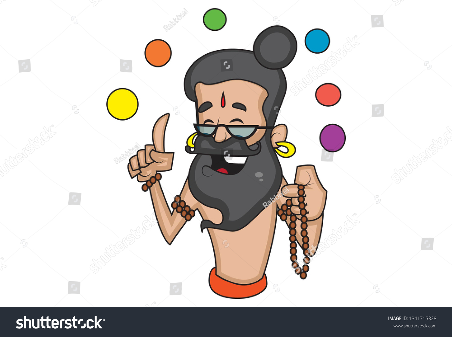 Vector Cartoon Illustration Data Baba Isolated Stock Vector Royalty Free 1341715328 Shutterstock