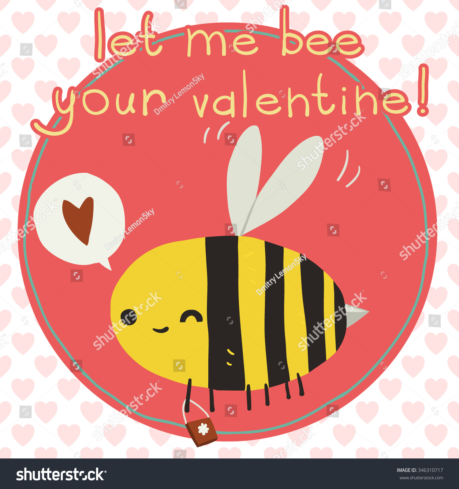 Vektor Stok Vector Cartoon Let Me Be Your Tanpa Royalti 346310717 Shutterstock
