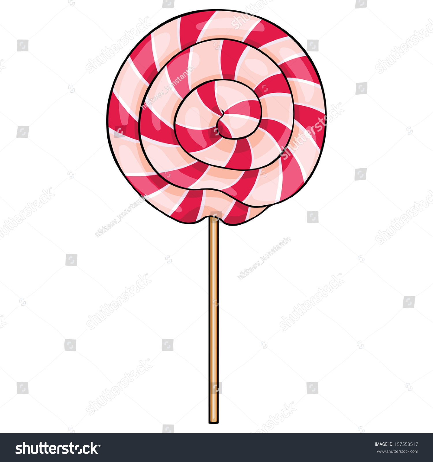 Vector Cartoon Lollipop Swirl Stock Vector 157558517 - Shutterstock Vector Cartoon Lollipop Swirl Stock Vector 157558517 - Shutterstock