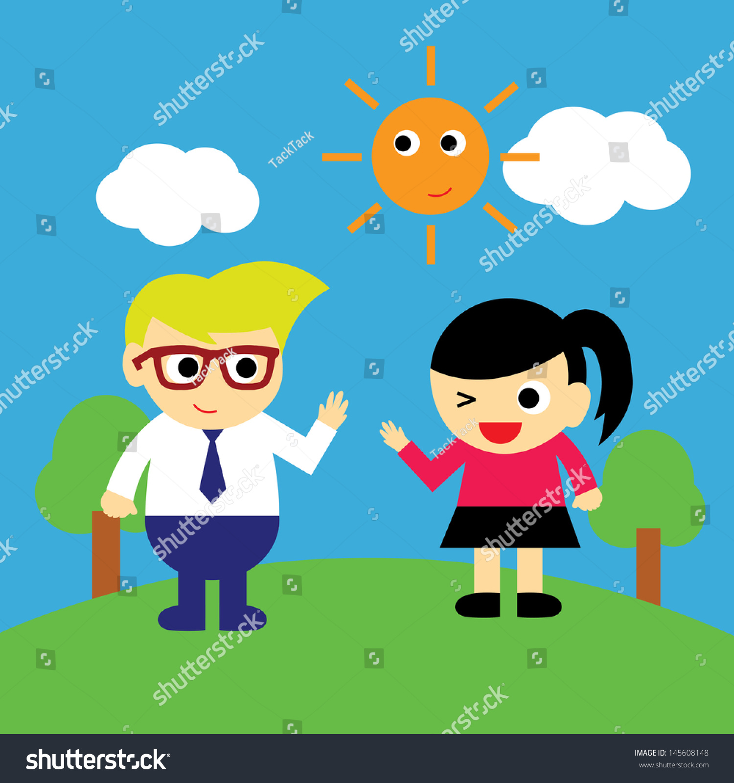 Vector Cartoon Style Use Stock Vector (Royalty Free) 145608148 ...
