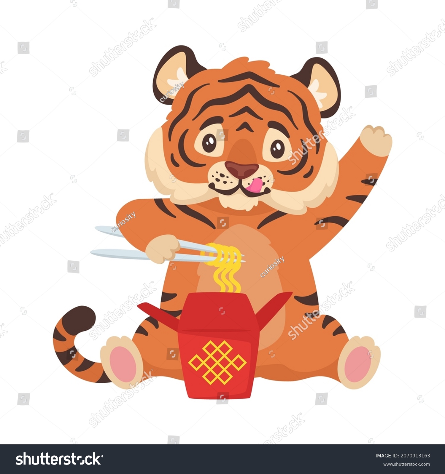 Vector Cartoon Style Illustration Cute Tiger Stock Vector (Royalty Free ... Vector Cartoon Style Illustration Cute Tiger Stock Vector (Royalty Free ...