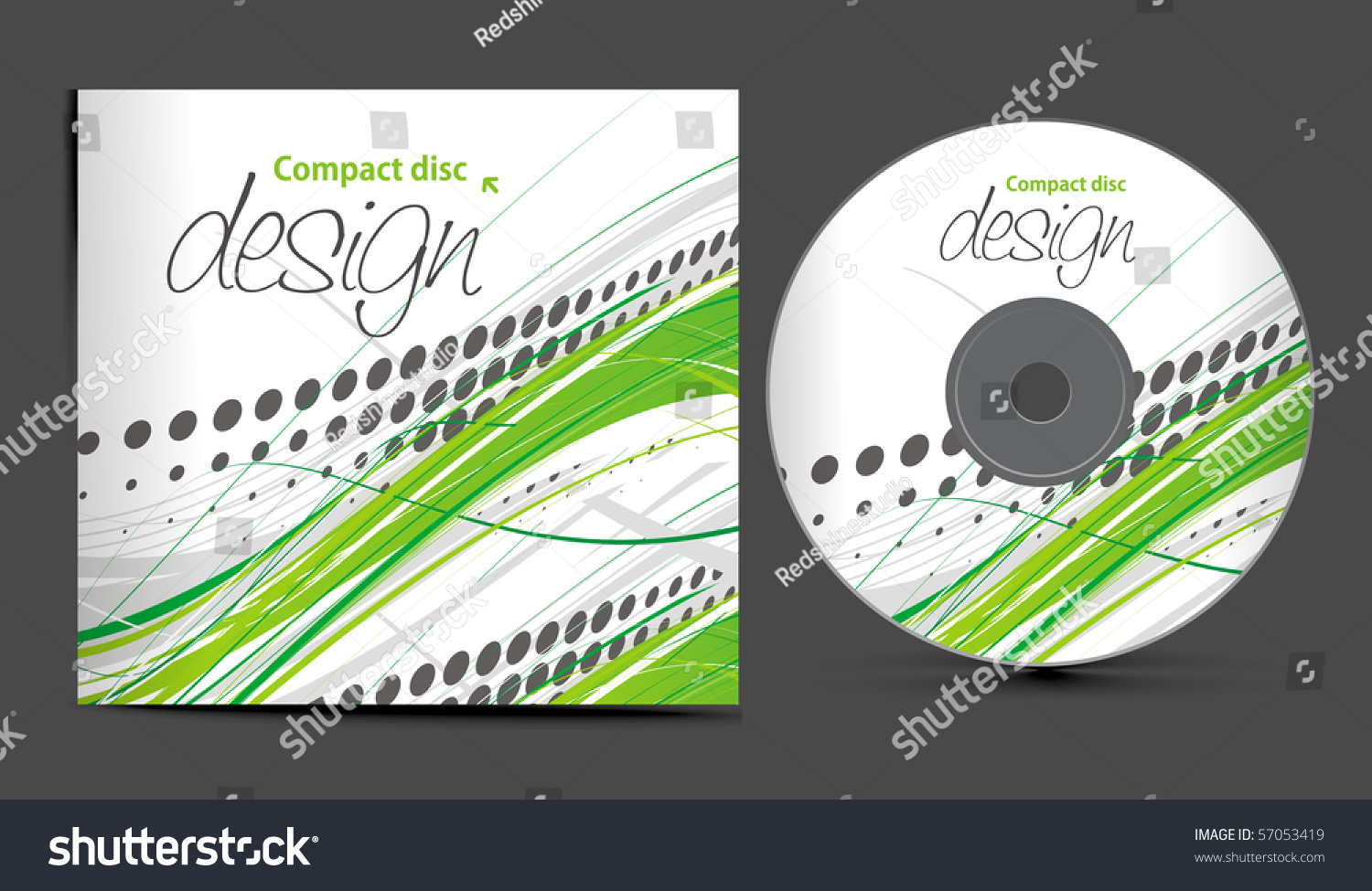 Vector Cd Cover Design Template Copy Stock Vector (Royalty Free ...