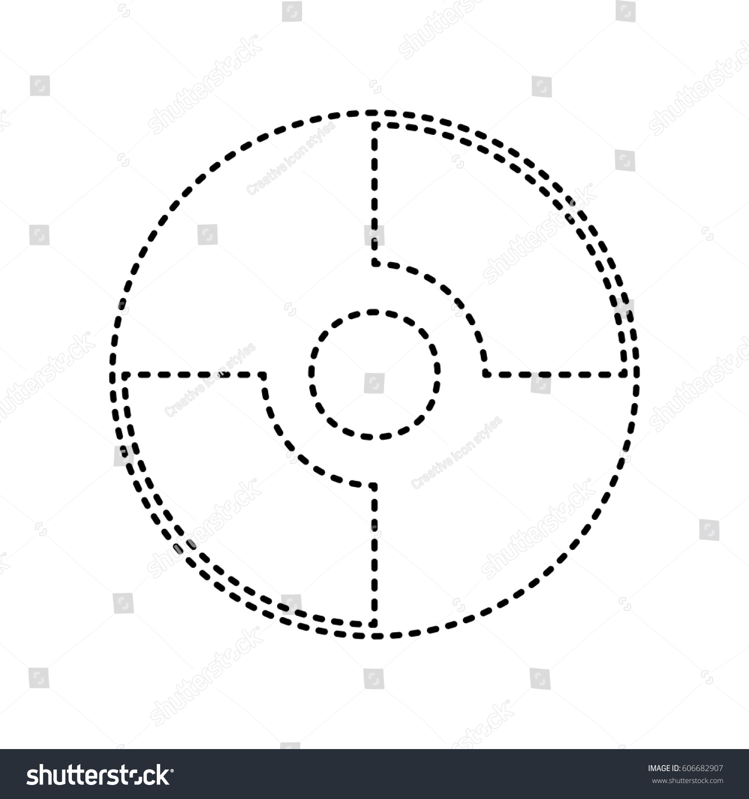 Vector Cd Dvd Sign Vector Black Stock Vector (Royalty Free) 606682907 ...