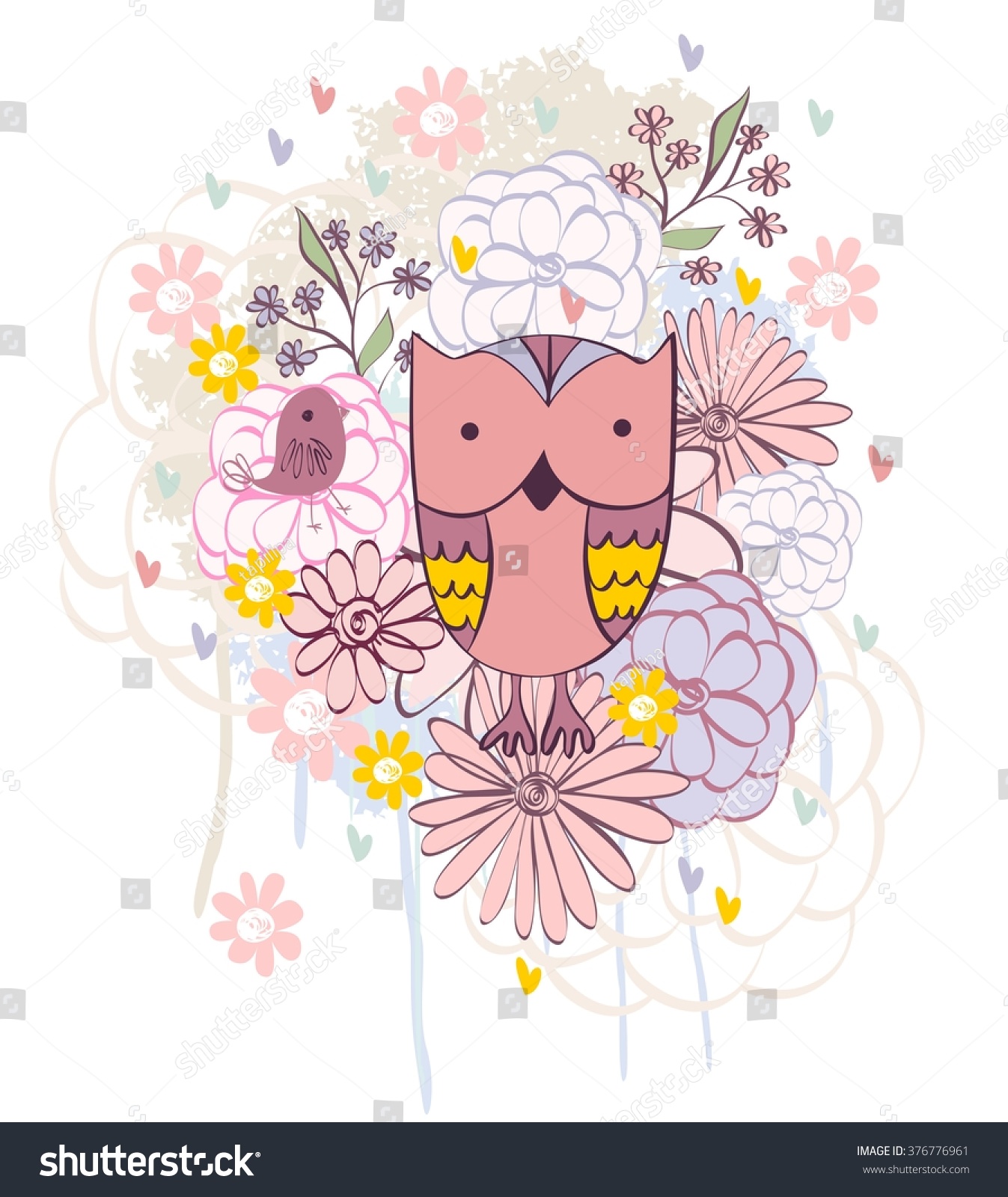 Vector Childish Card Stock Vector (Royalty Free) 376776961 | Shutterstock