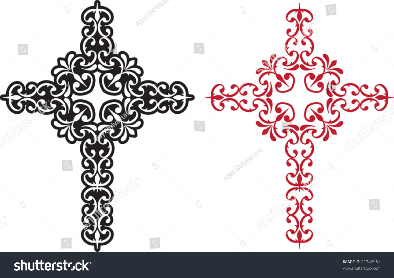Vector Christian Cross Design Abstract Background - 21246961 : Shutterstock