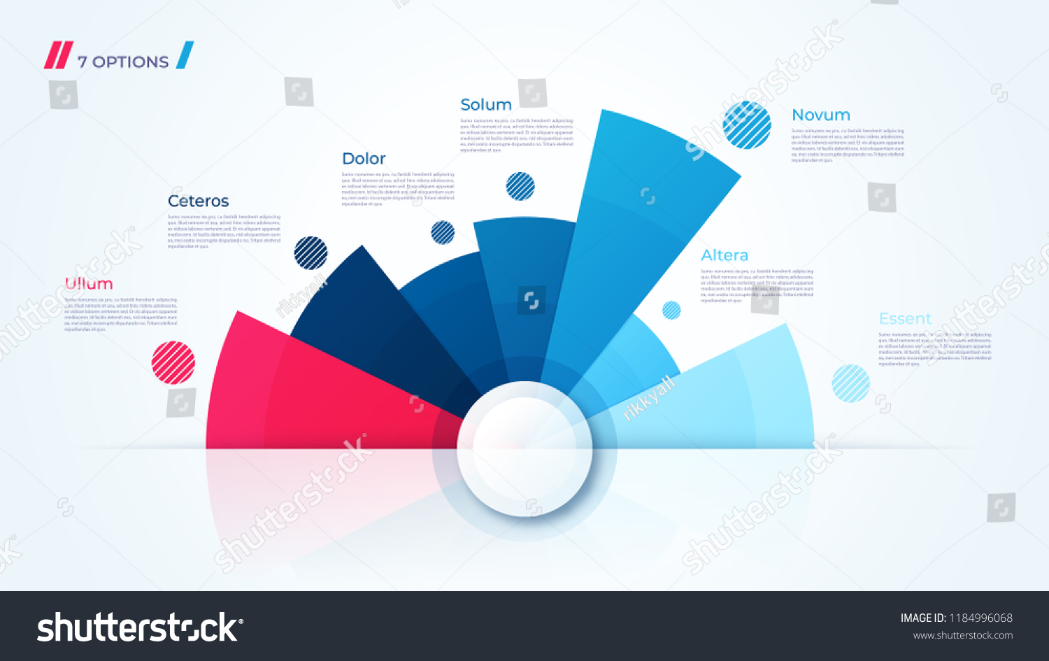 Vector Circle Chart Design Modern Template Stock Vector (Royalty Free ...