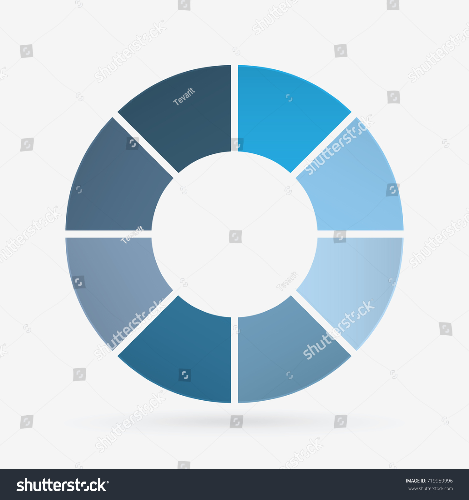 Vector Circle Infographic Template Pie Charts Stock Vector (Royalty ...