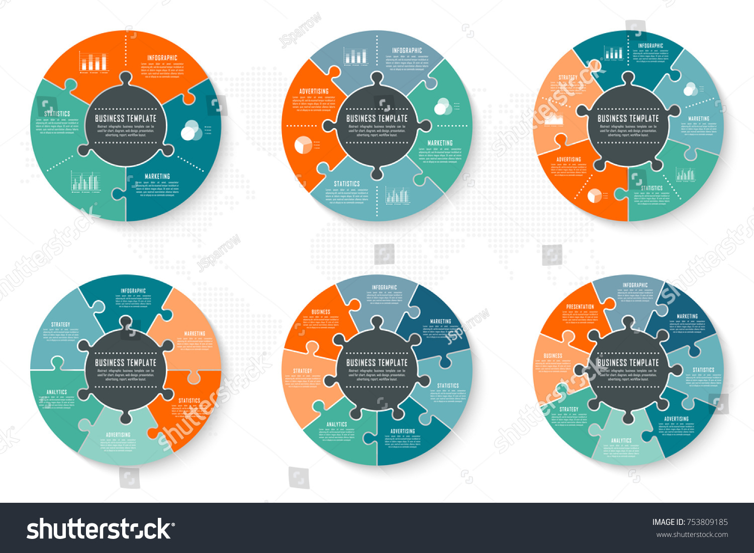 11,535 Puzzle circle infographic Images, Stock Photos & Vectors ...