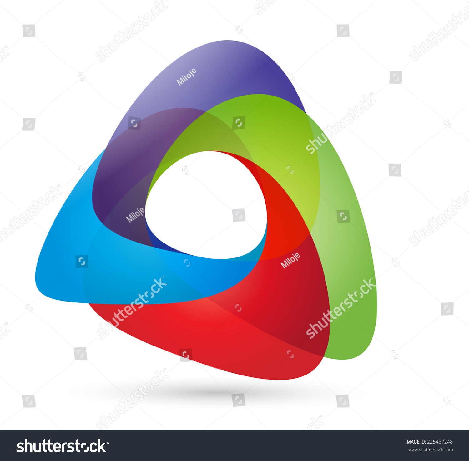 Vector Circle Logo Design Template Infinite: vector de stock (libre de ...