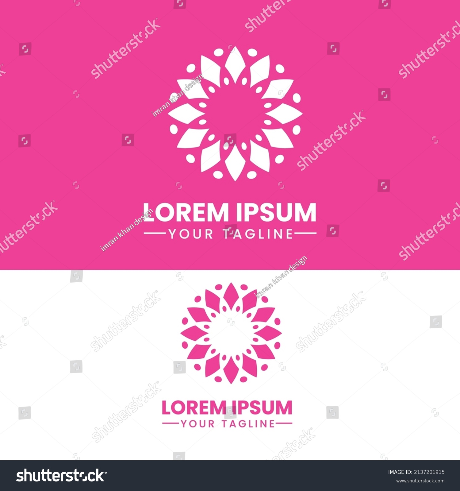 Vector Circle Logo Design Vector Stock Vector (Royalty Free) 2137201915 ...