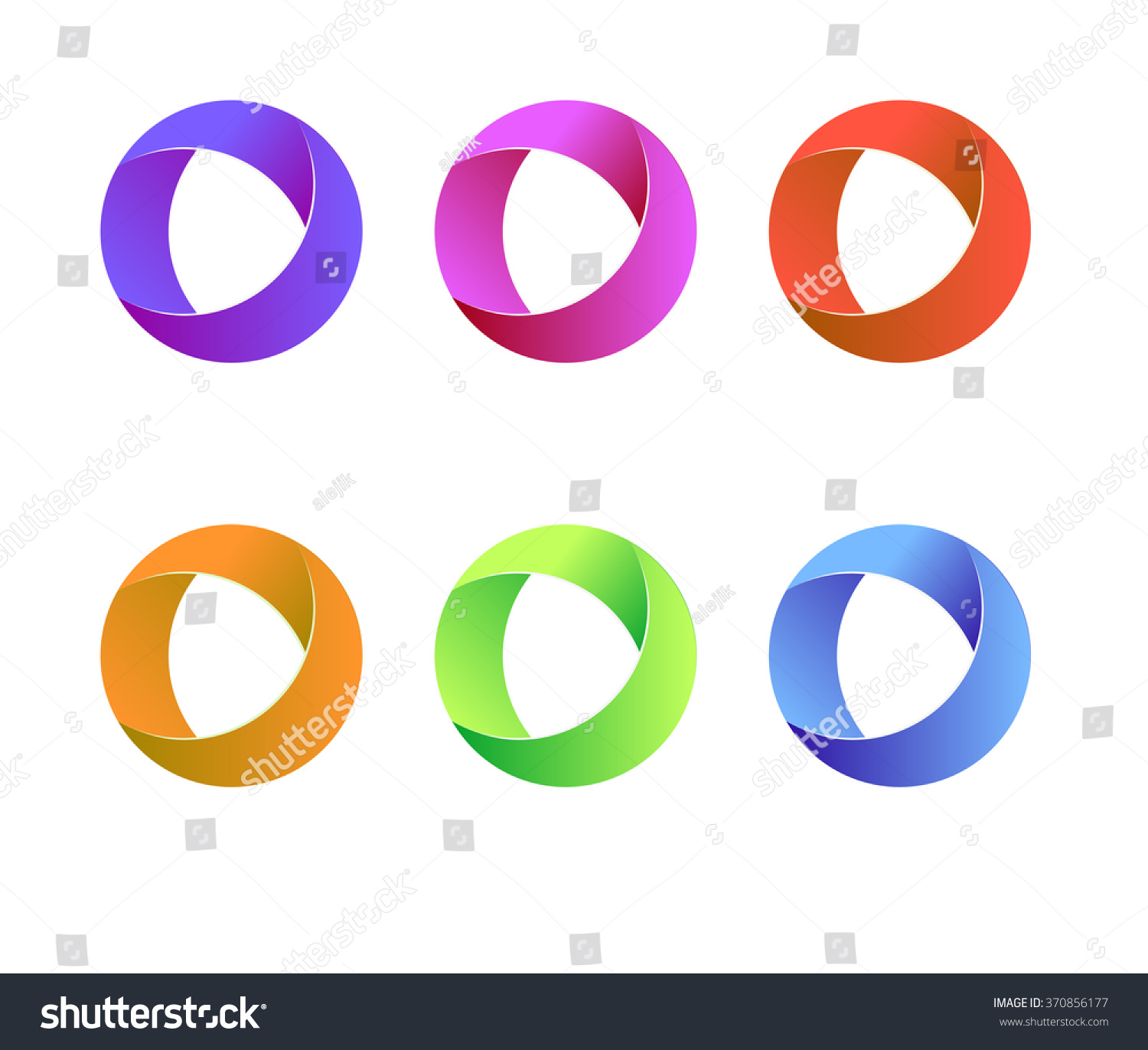 Vector Circle Logo Vector Circle Round Stock Vector 370856177 ...