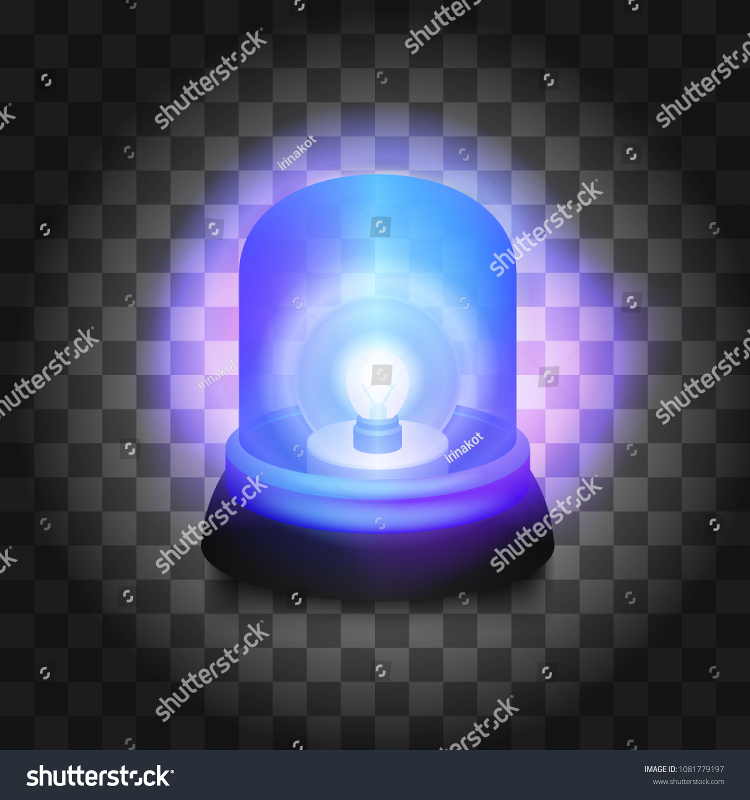Vector Clipart Flasher Flashing Light: vector de stock (libre de ...