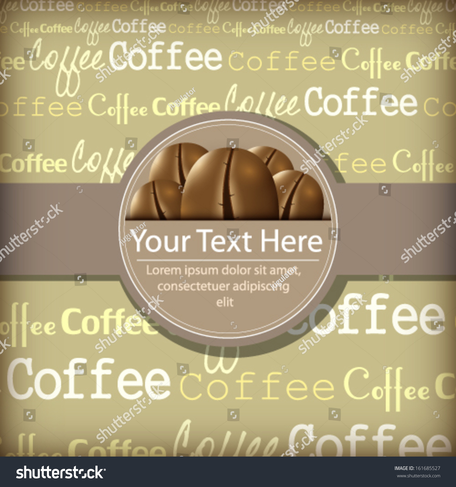 Vector Coffee Themed Design Illustration Stock Vector (Royalty Free ...
