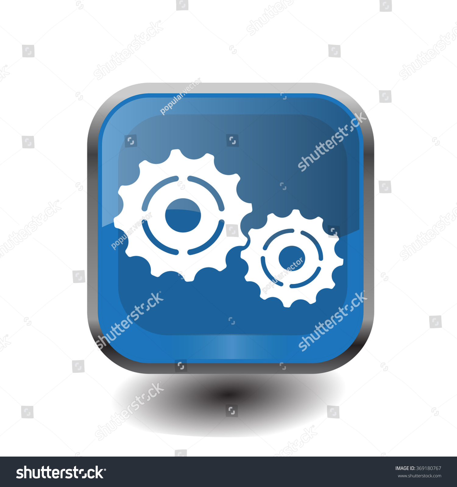 Vector Cog Settings Icon Symbol: vector de stock (libre de regalías ...