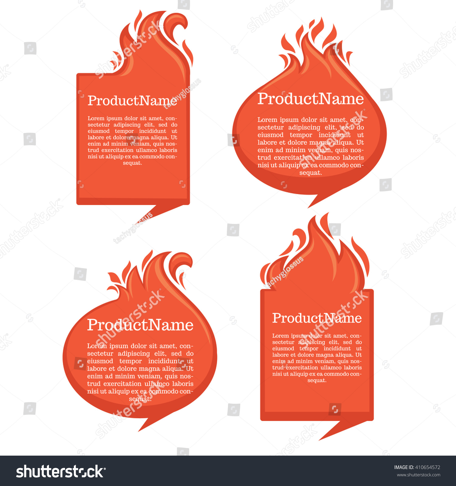 Vector Collection Fire Forms Frames Your: เวกเตอร์สต็อก (ปลอดค่า ...