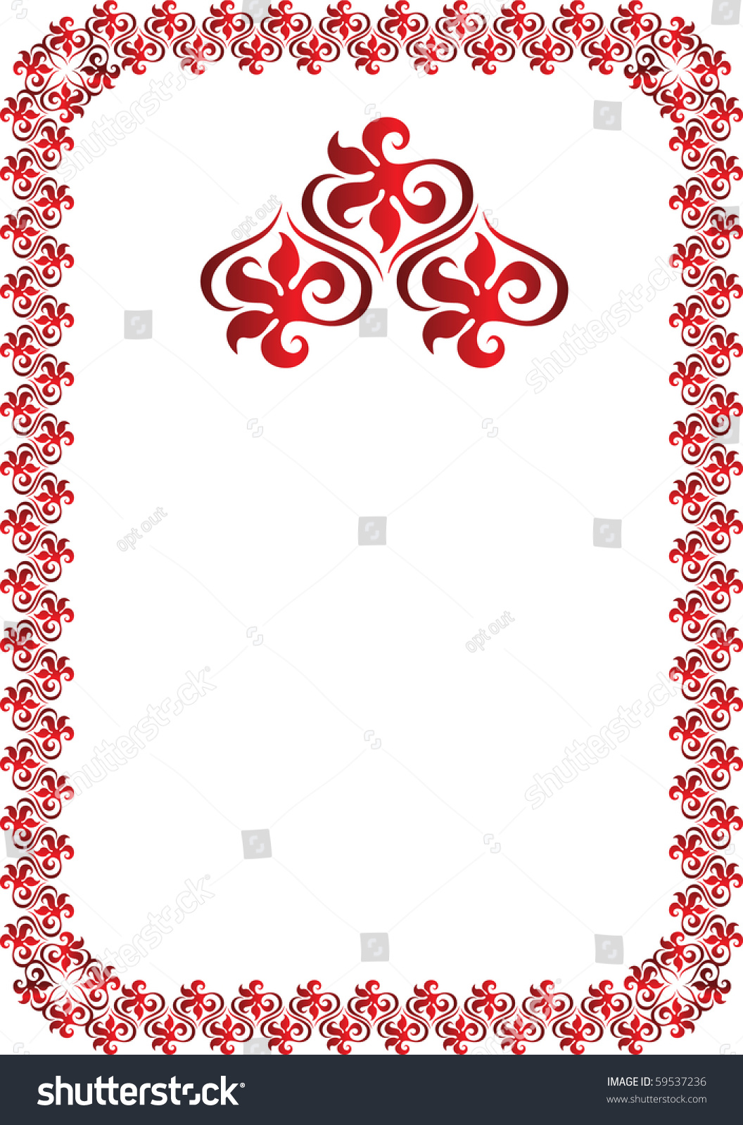 Vector Color Border Frame Stock Vector (Royalty Free) 59537236