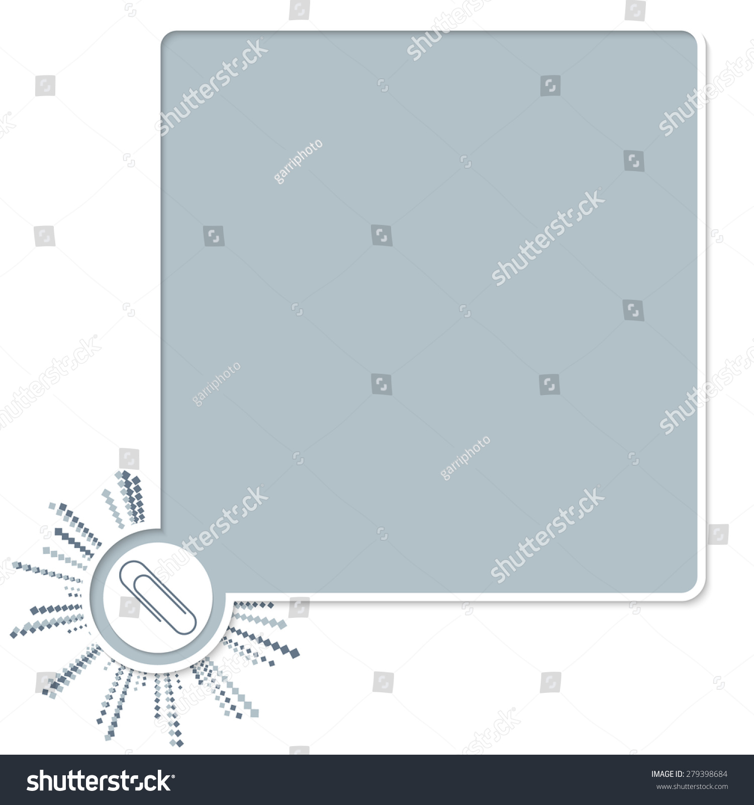 Vector Colored Text Box Paper Clip Stock Vector (Royalty Free ...