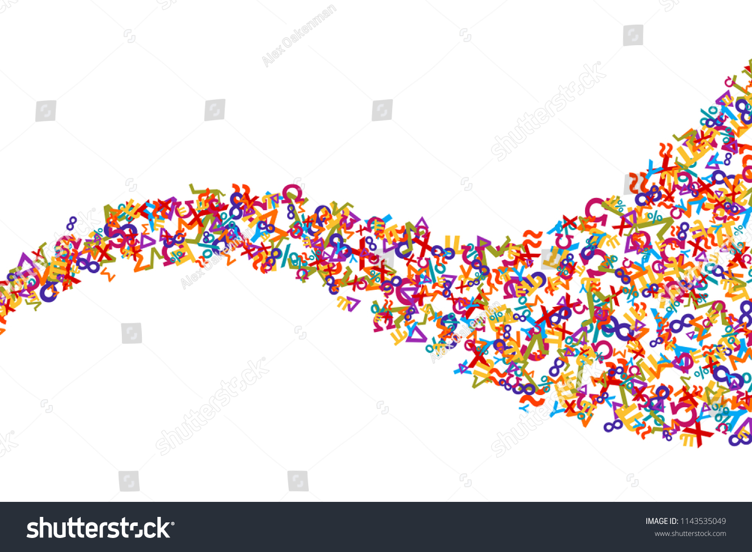 Vector Colorful Mathematics Background Element Flat Stock Vector ... Vector Colorful Mathematics Background Element Flat Stock Vector ...