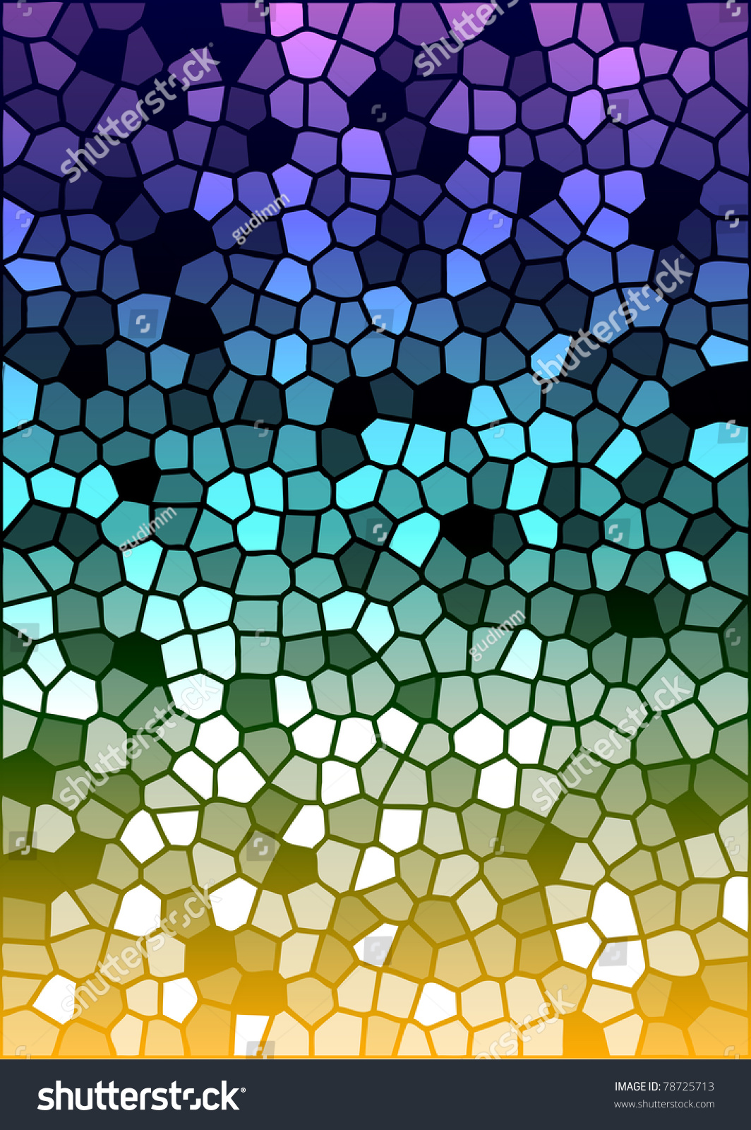 Vector Colorful Stained Glass Texture Stock Vector (Royalty Free) 78725713