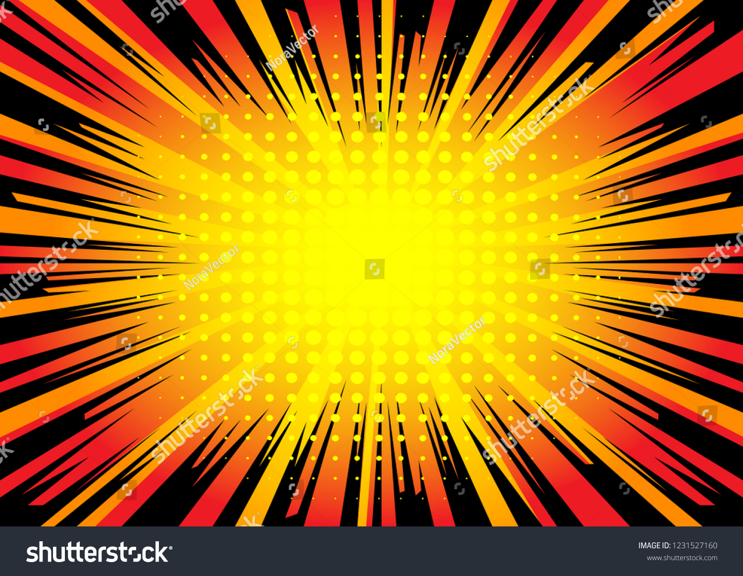 Vector Comic Book Explosion Comic Style Stock Vector (Royalty Free ...