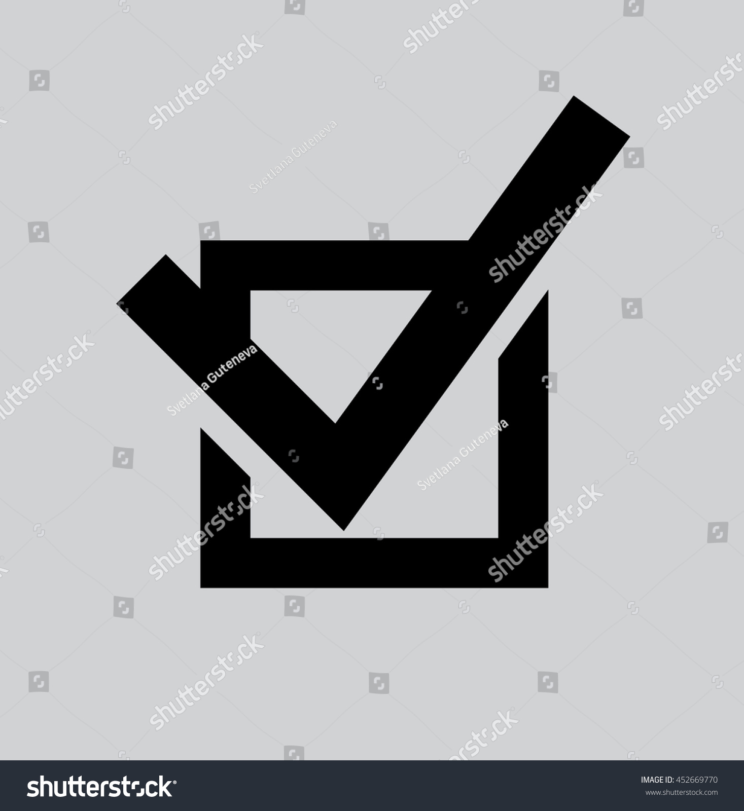 Vector Communications Icons Checkbox Icon Stock Vector (Royalty Free ...