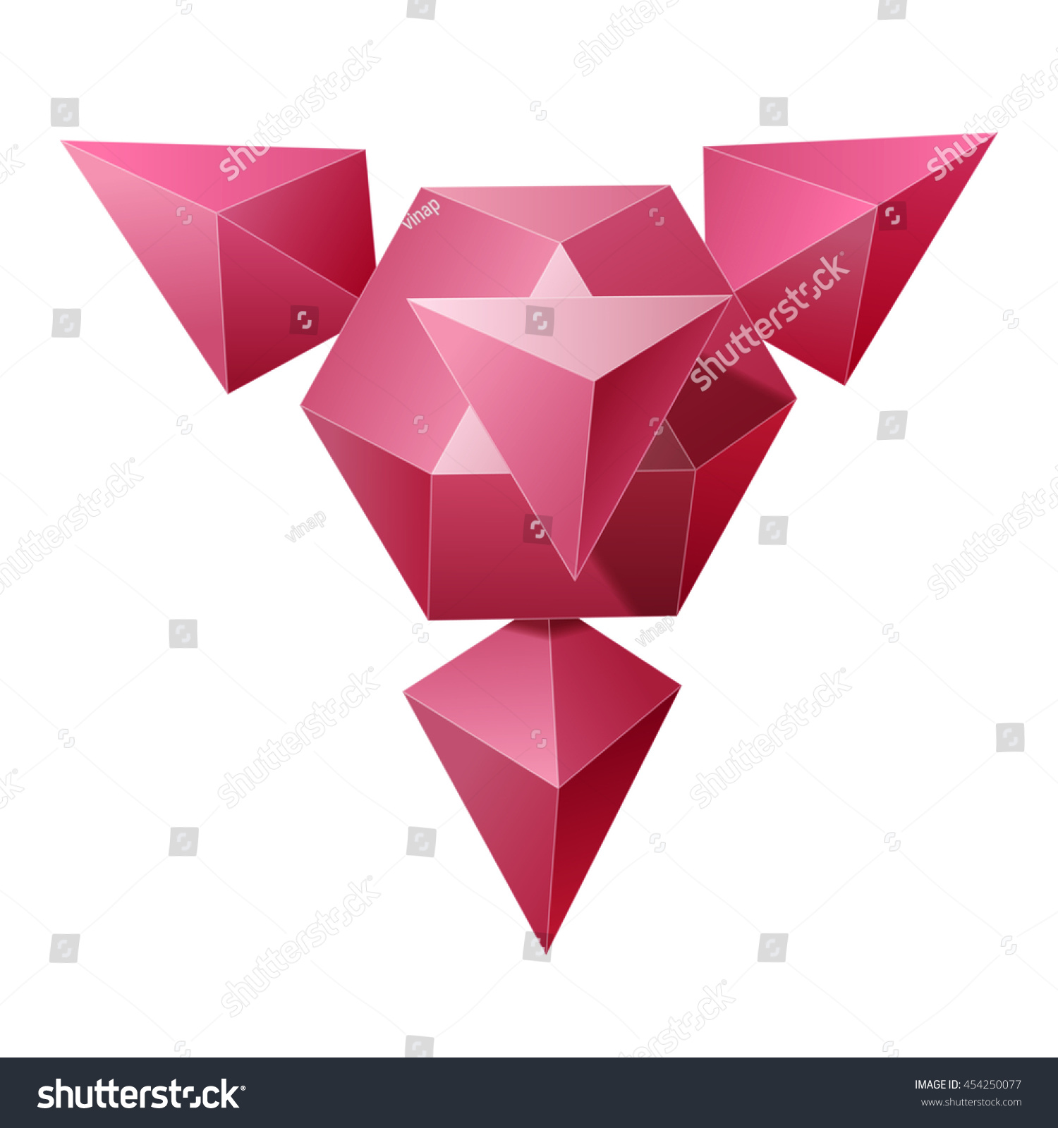 Vector Complex Geometric Shape Based On Stock Vector (Royalty Free ...