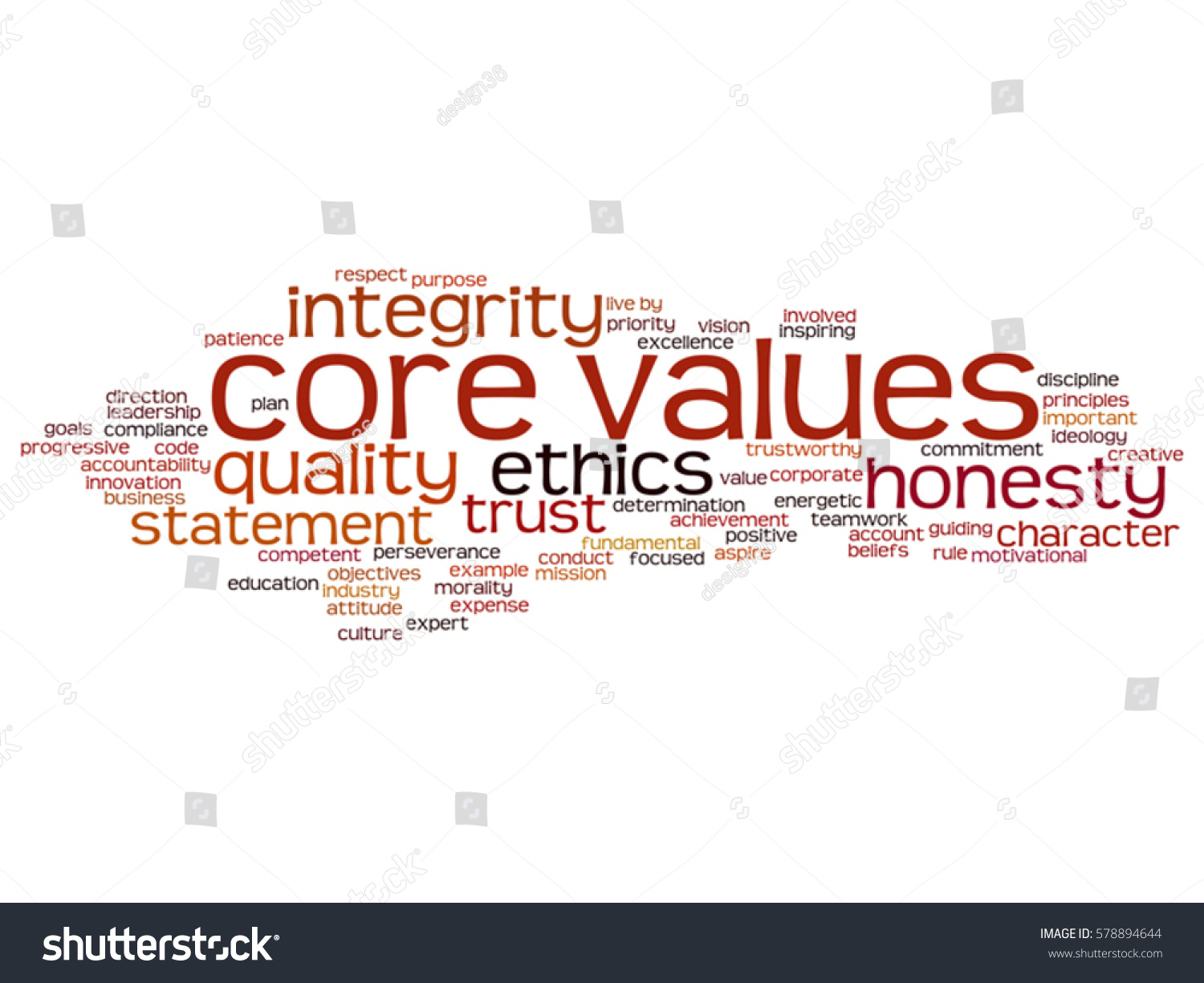 Vector Conceptual Core Values Integrity Ethics: เวกเตอร์สต็อก (ปลอดค่า ...