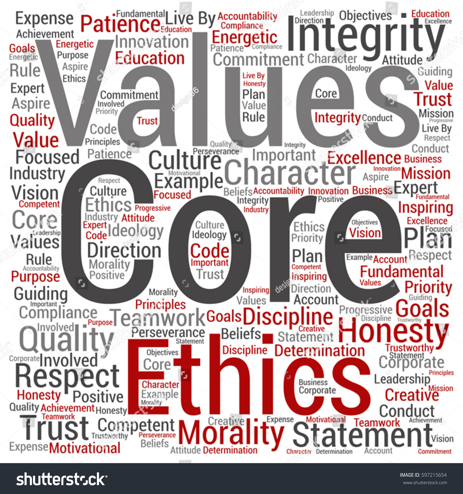 Vector Conceptual Core Values Integrity Ethics: Vector có sẵn (miễn phí ...