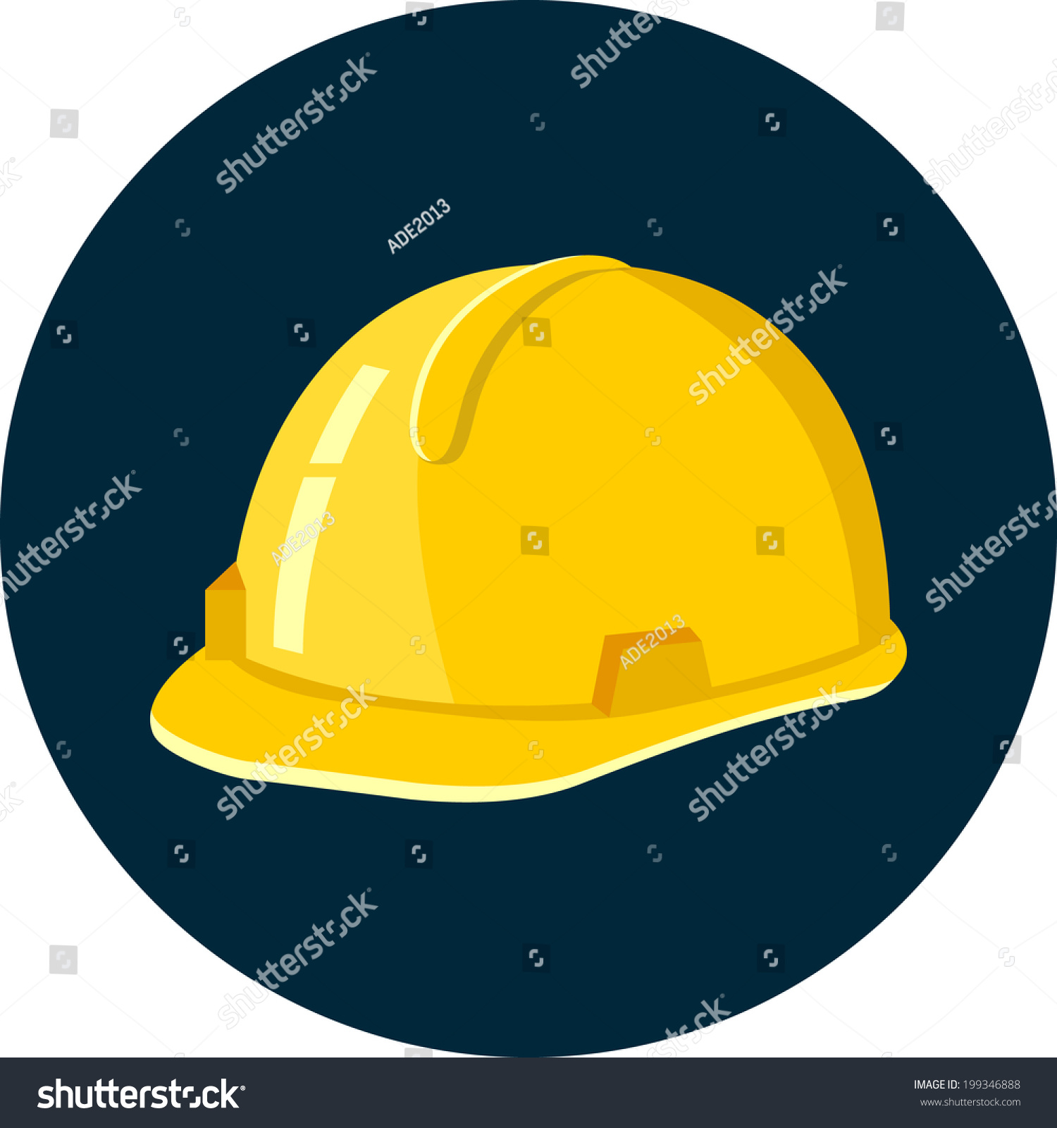 Vector Construction Helmet Stock Vector (Royalty Free) 199346888