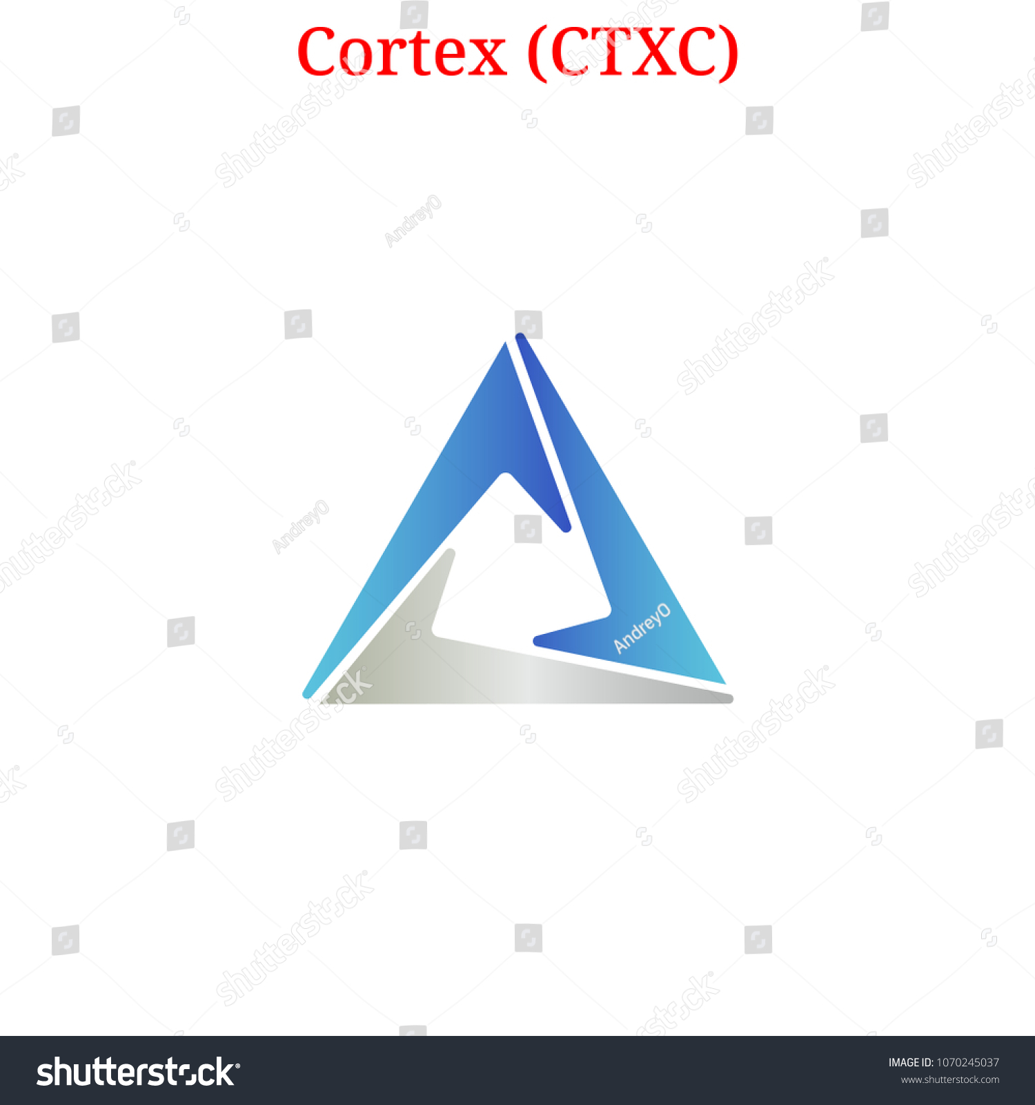 Vector Cortex Ctxc Digital Cryptocurrency Logo Stock Vector (Royalty ...