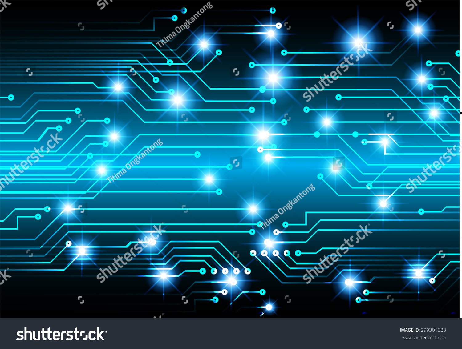 Vector Cpu Computer Technology Electronic Concept Stock Vector (Royalty ...