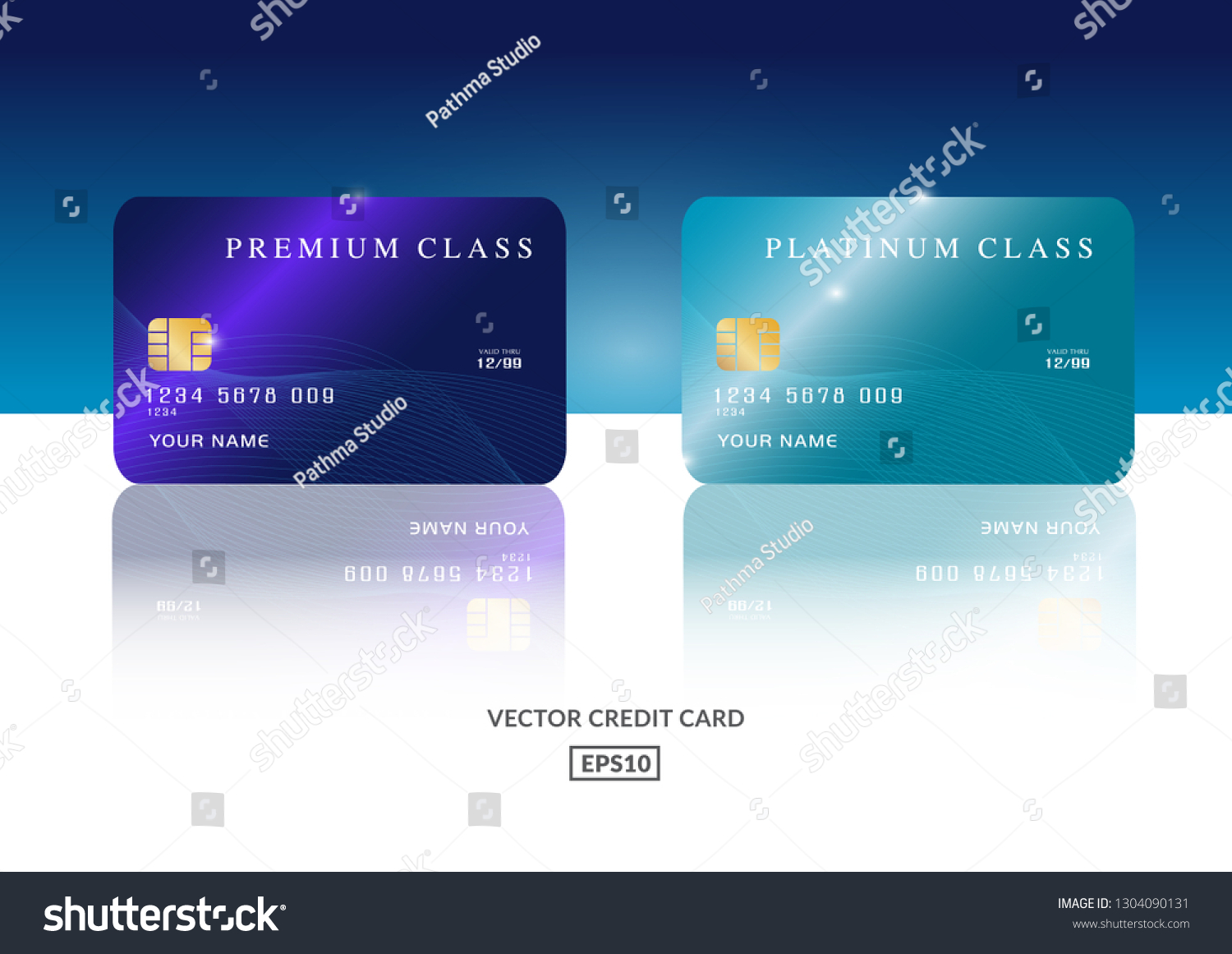 Vector Credit Card Design Template Stock Vector (Royalty Free ...