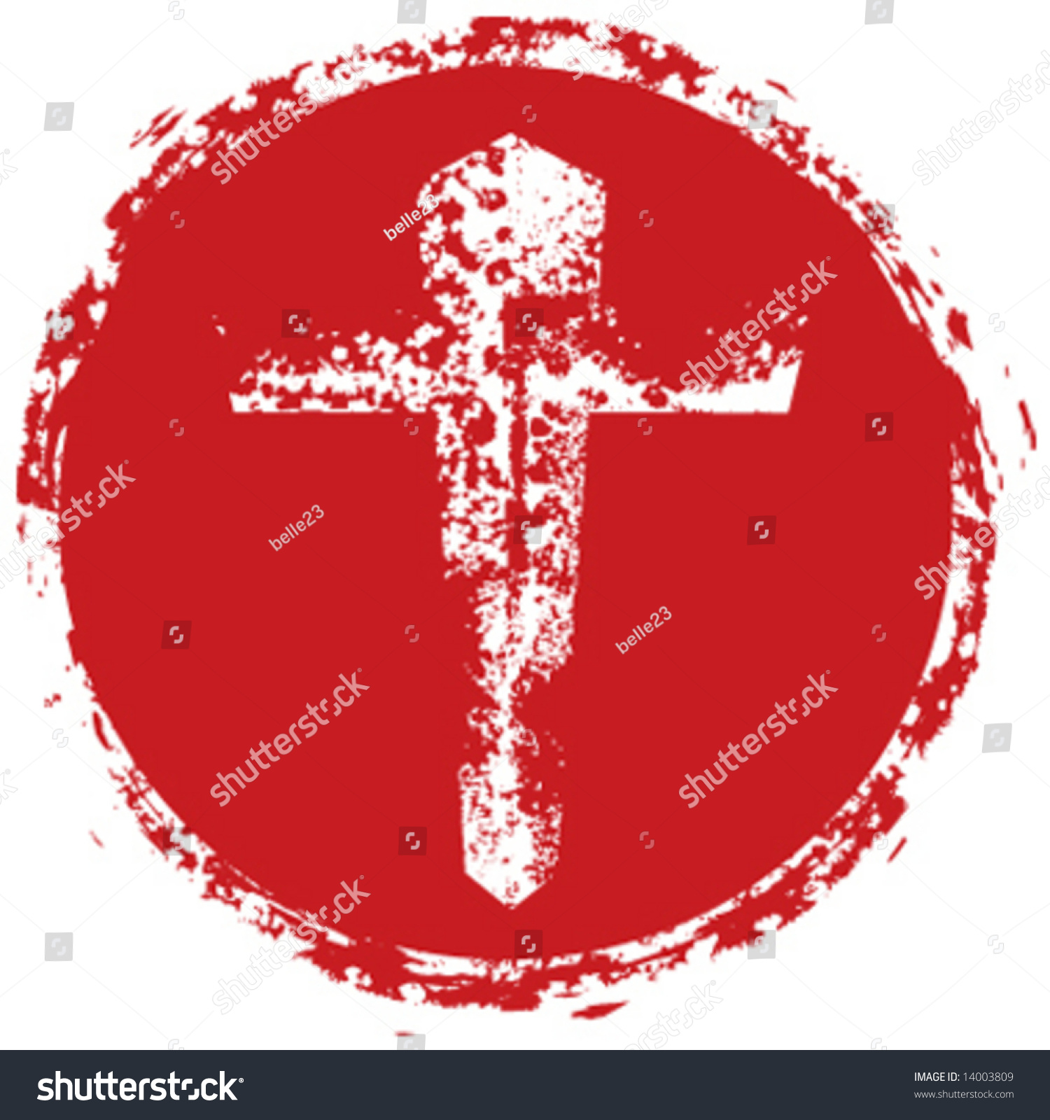 Vector Cross Symbol Logo Stock Vector (Royalty Free) 14003809